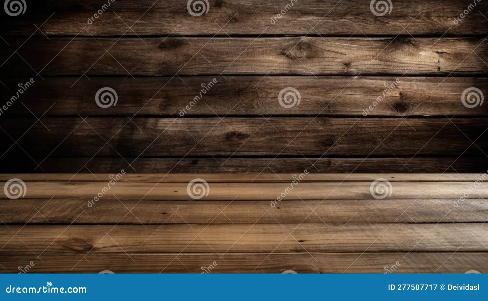 Rustic Wood Planks Background with Copy Space Stock Illustration ...