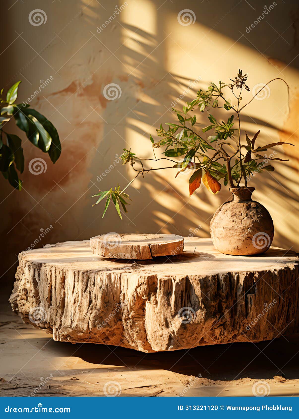Rustic Wood Texture Aged Tree Stump in Natural Forest Environment ...