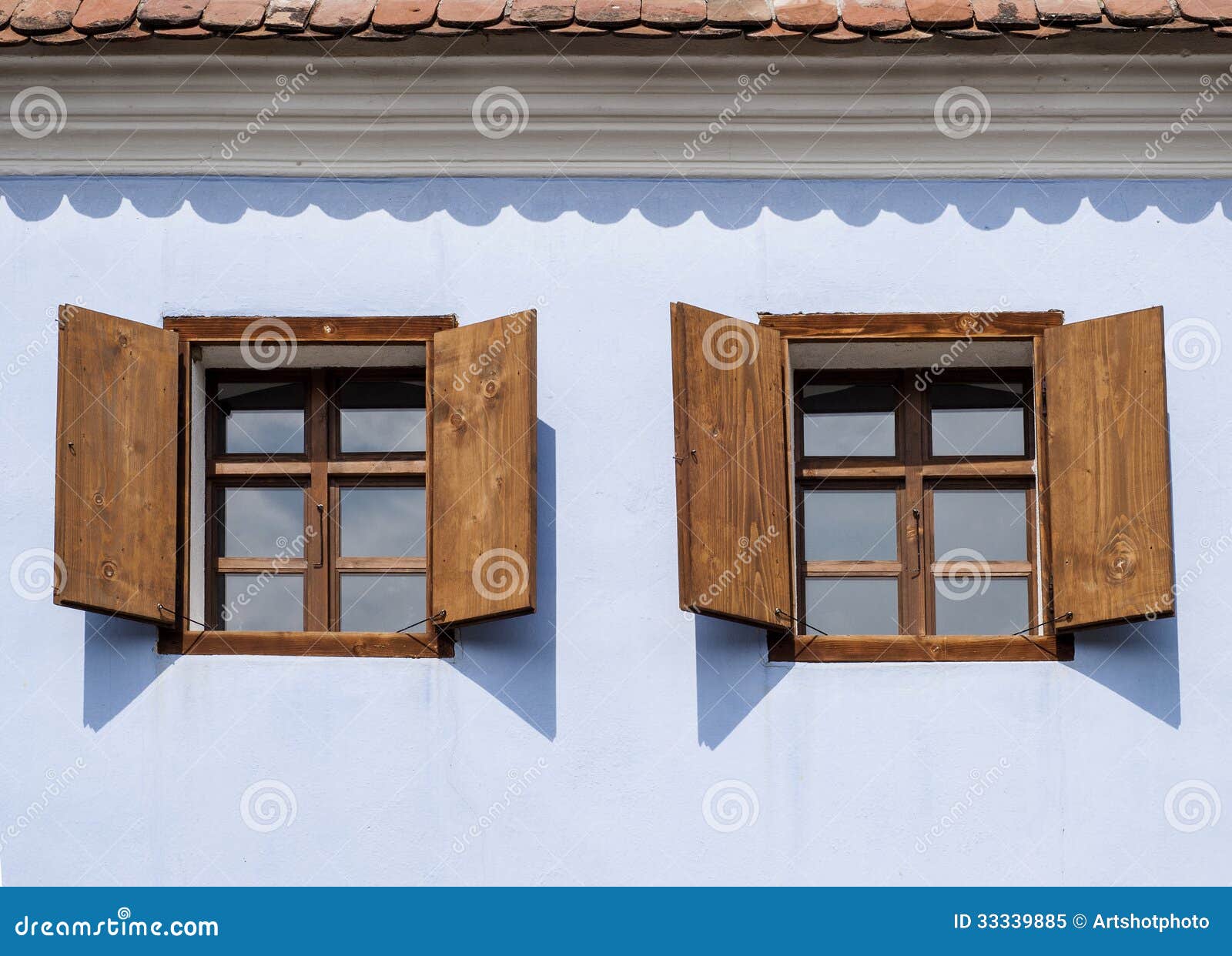 Rustic wood windows stock image. Image of viscri, traditional - 33339885