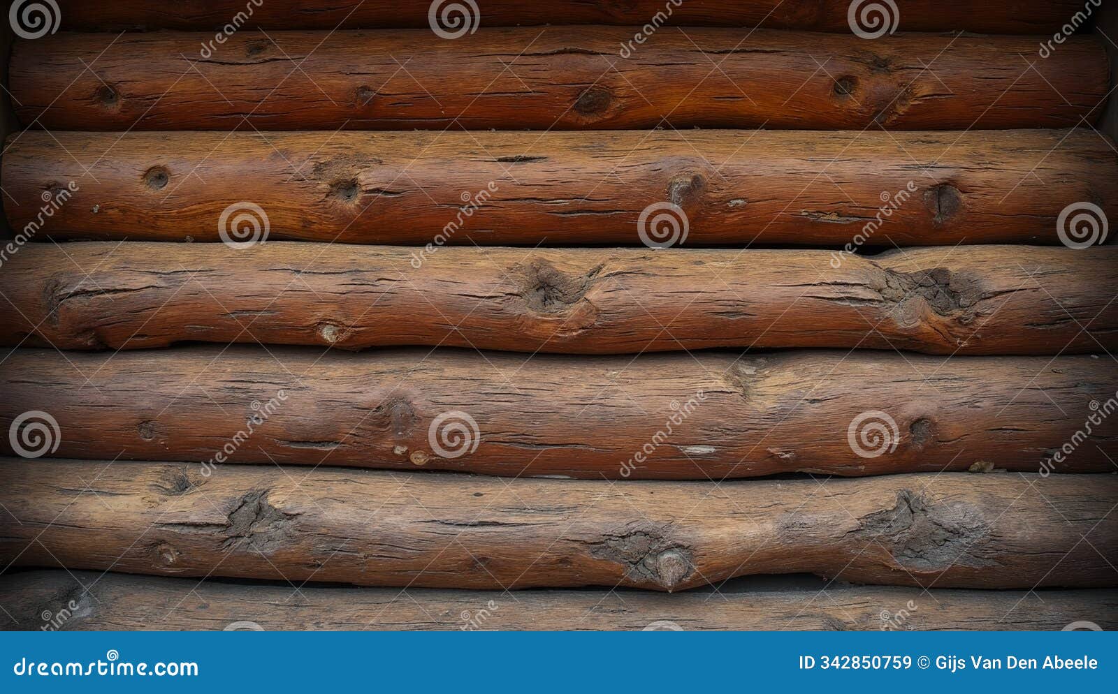 Rustic Wooden Beams with Knots and Texture Stock Illustration ...