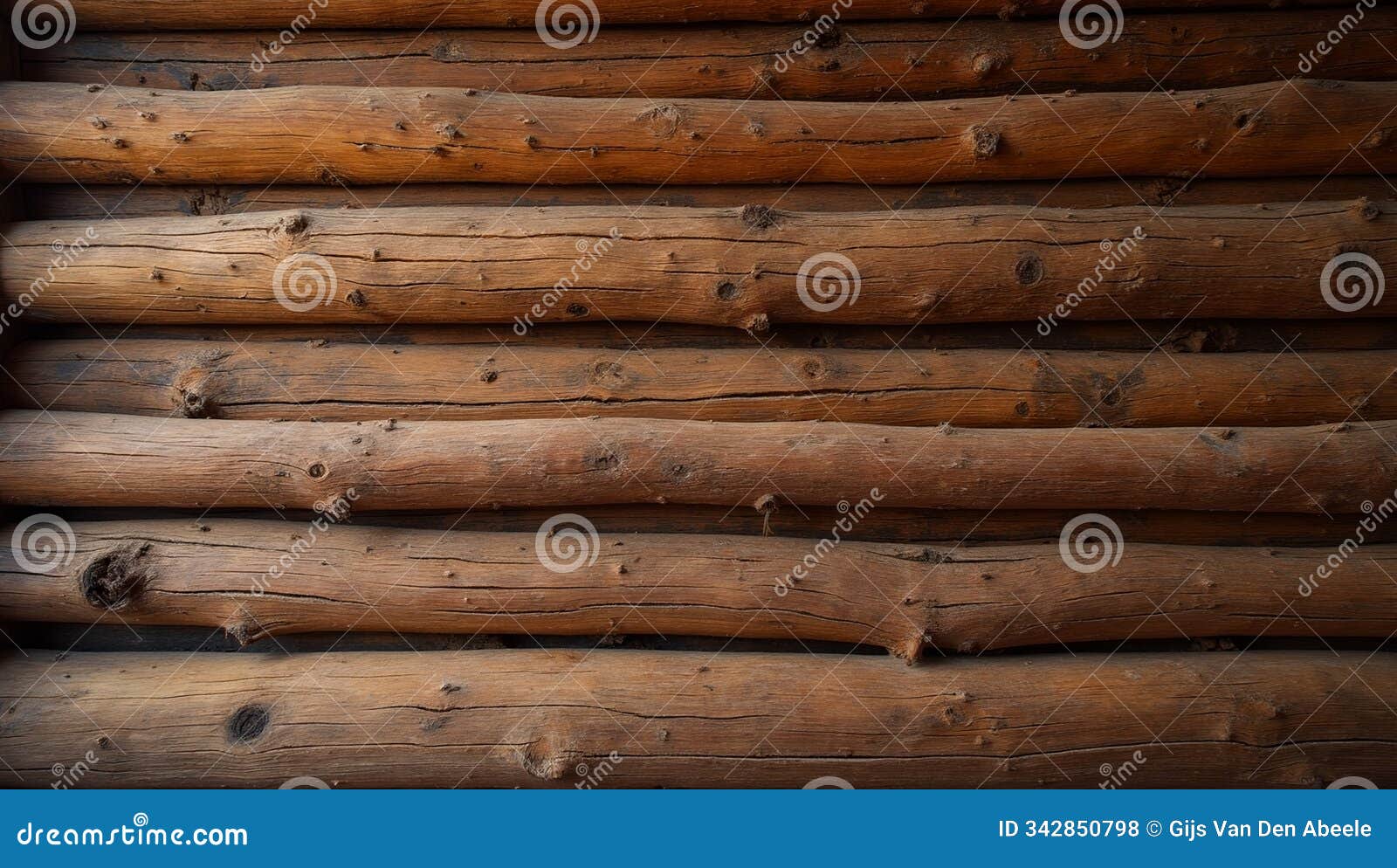 Rustic Wooden Beams with Knots and Texture Stock Illustration ...