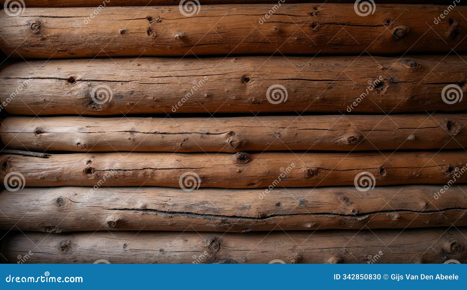 Rustic Wooden Beams with Knots and Texture Stock Illustration ...