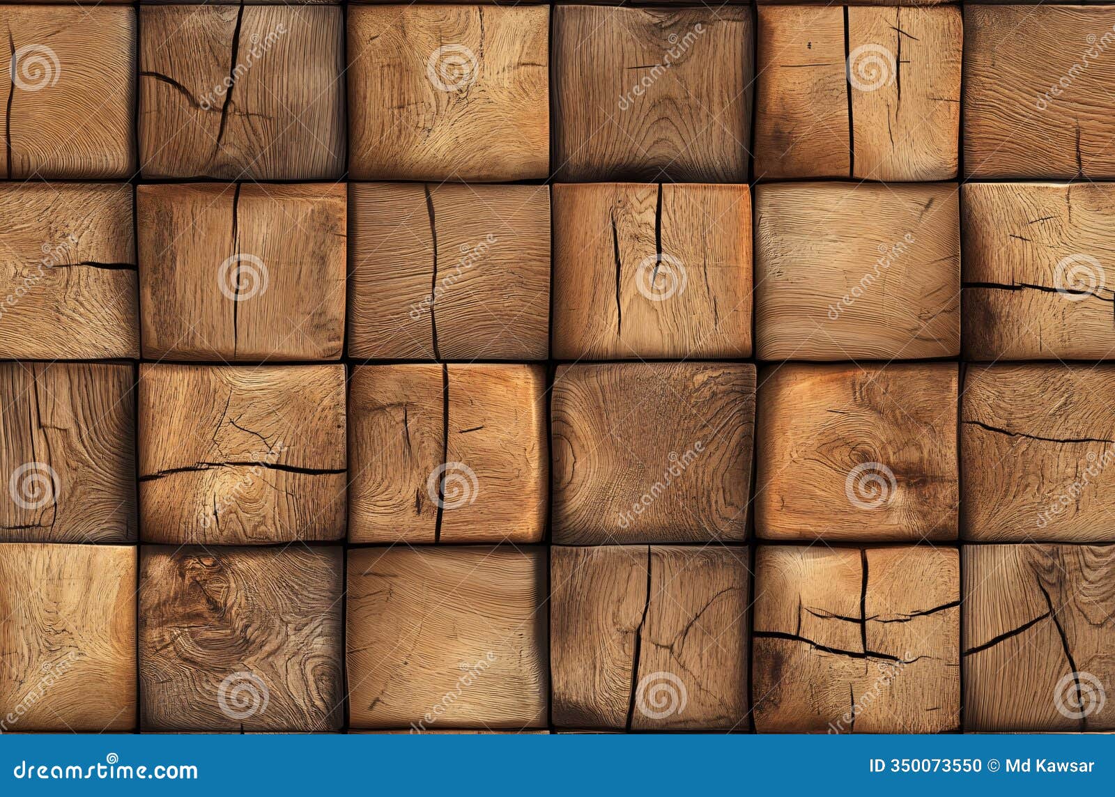 Rustic Wooden Block Wall Texture Seamless Pattern High Quality Image ...