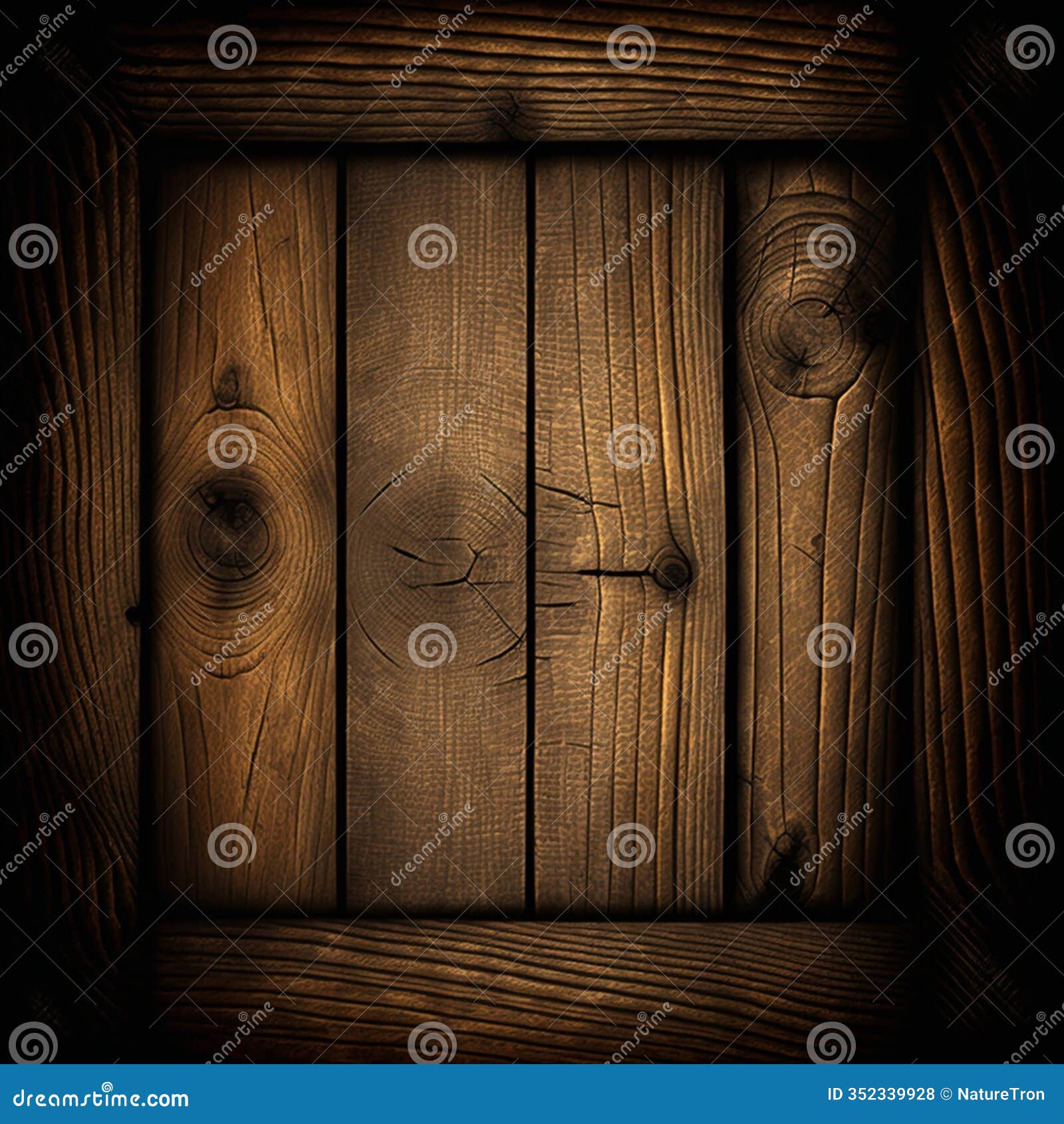 Rustic Wooden Box Frame Background Texture Stock Illustration ...