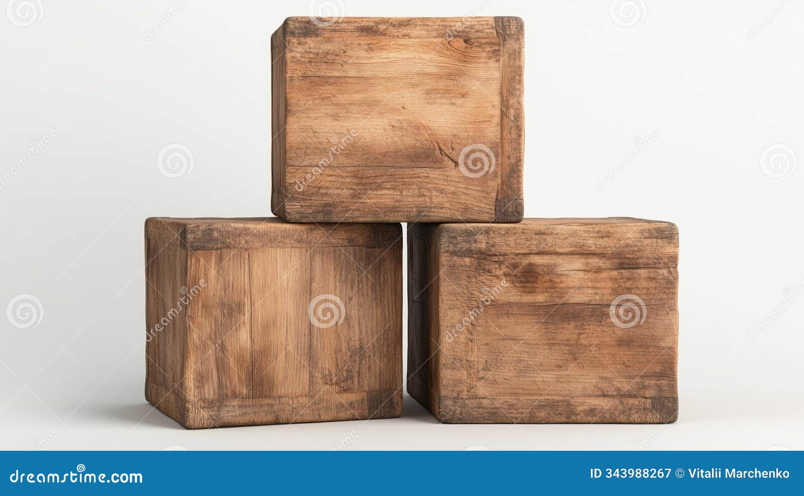 Rustic Wooden Boxes Stacked Together for Warehouse Storage and Interior ...