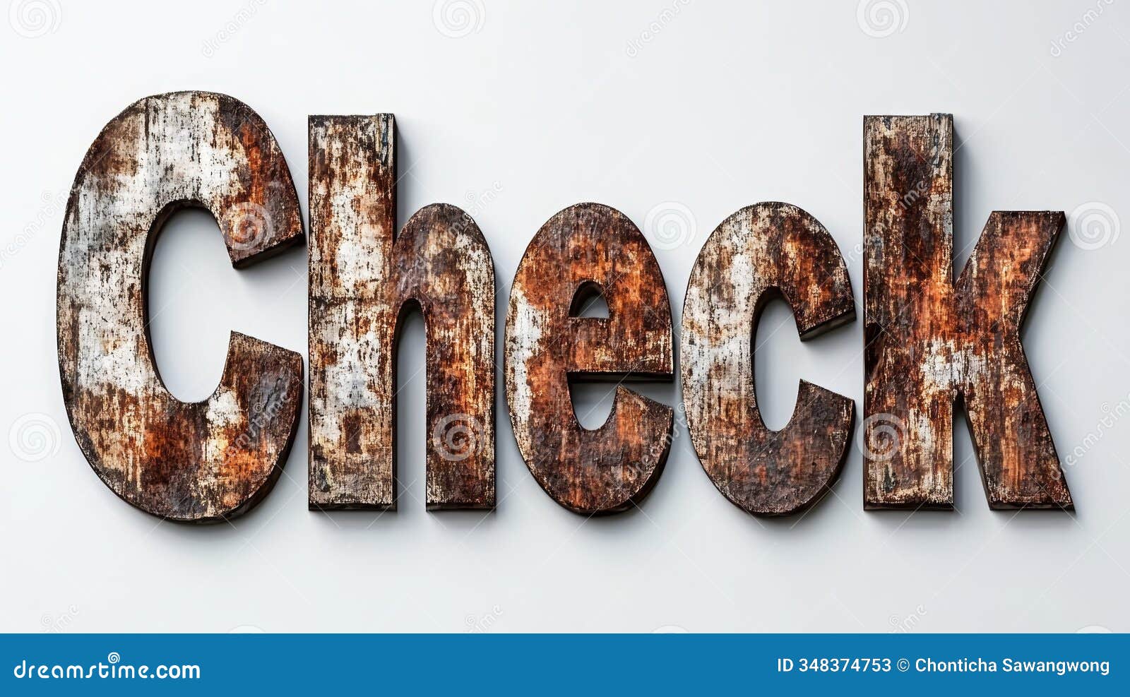 Rustic Wooden Check Sign, Symbol of Verification, Confirmation, and ...