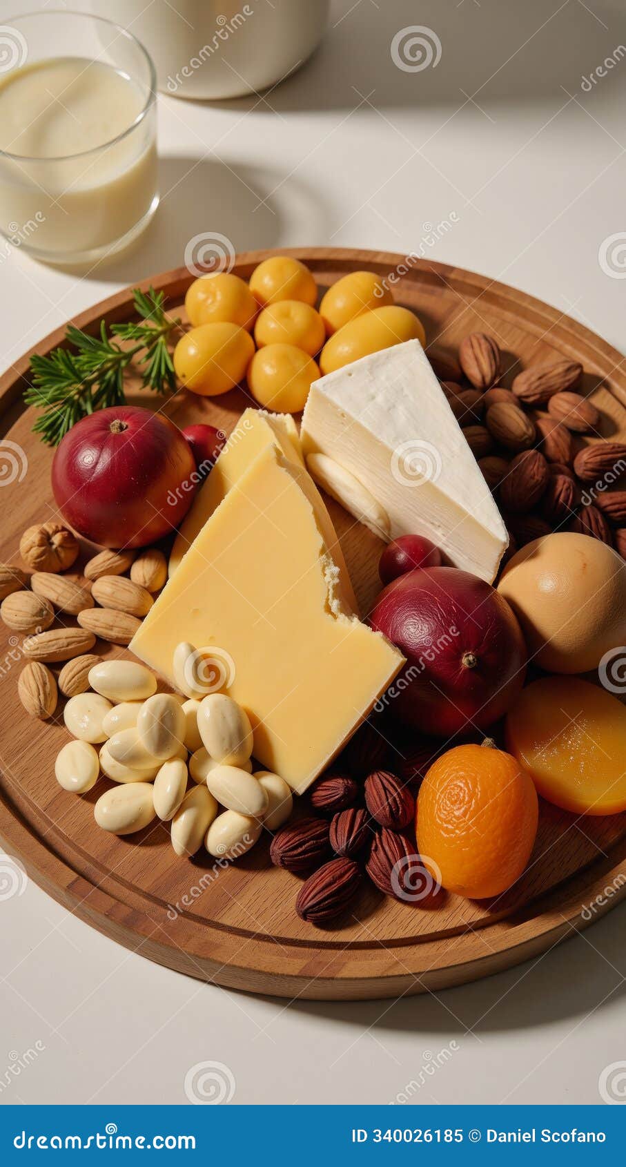 A Rustic Wooden Cheese Station Features an Aesthetically Appealing ...