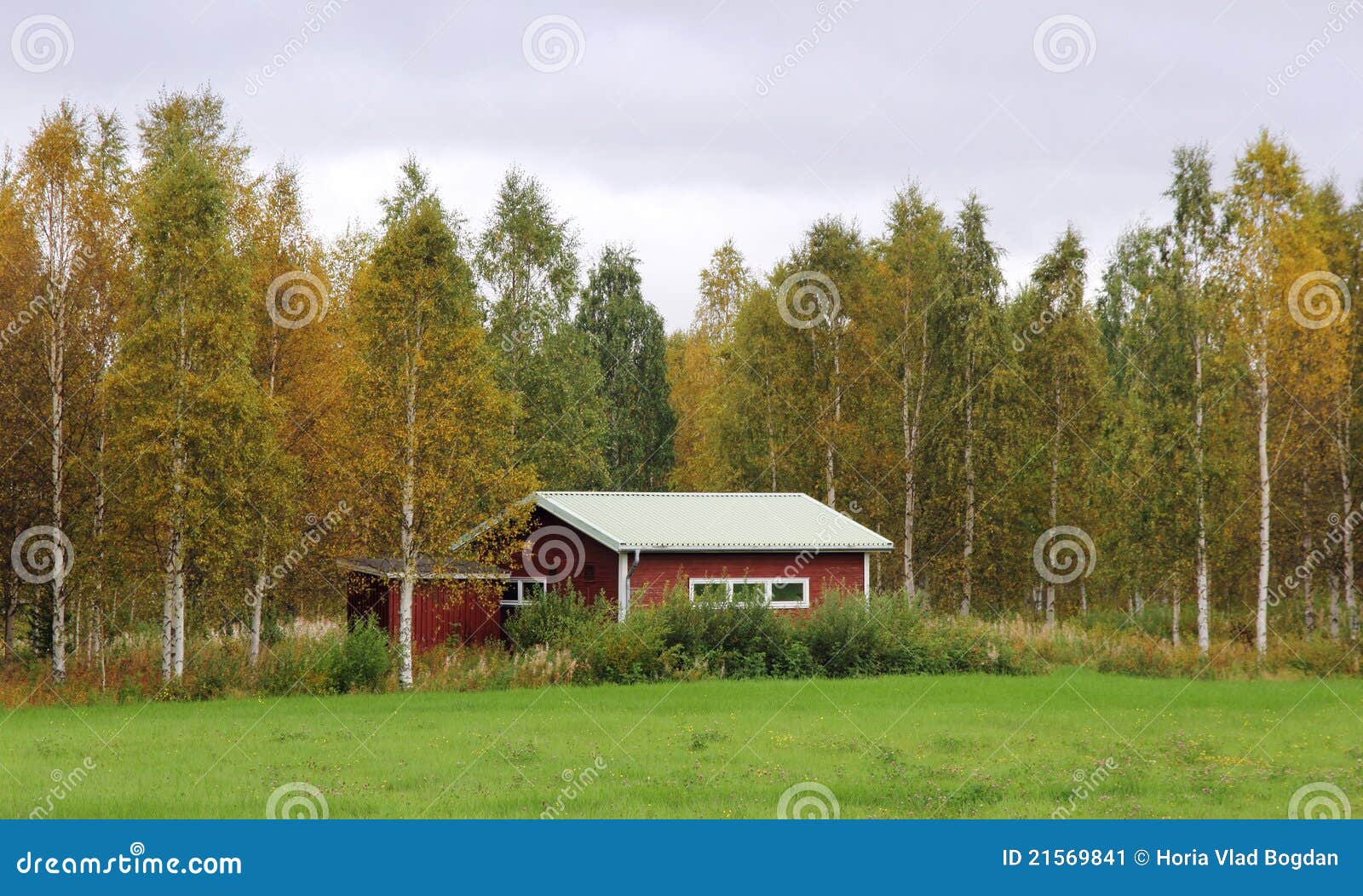 Rustic Wooden Countryside House from Sweden Stock Image - Image of ...