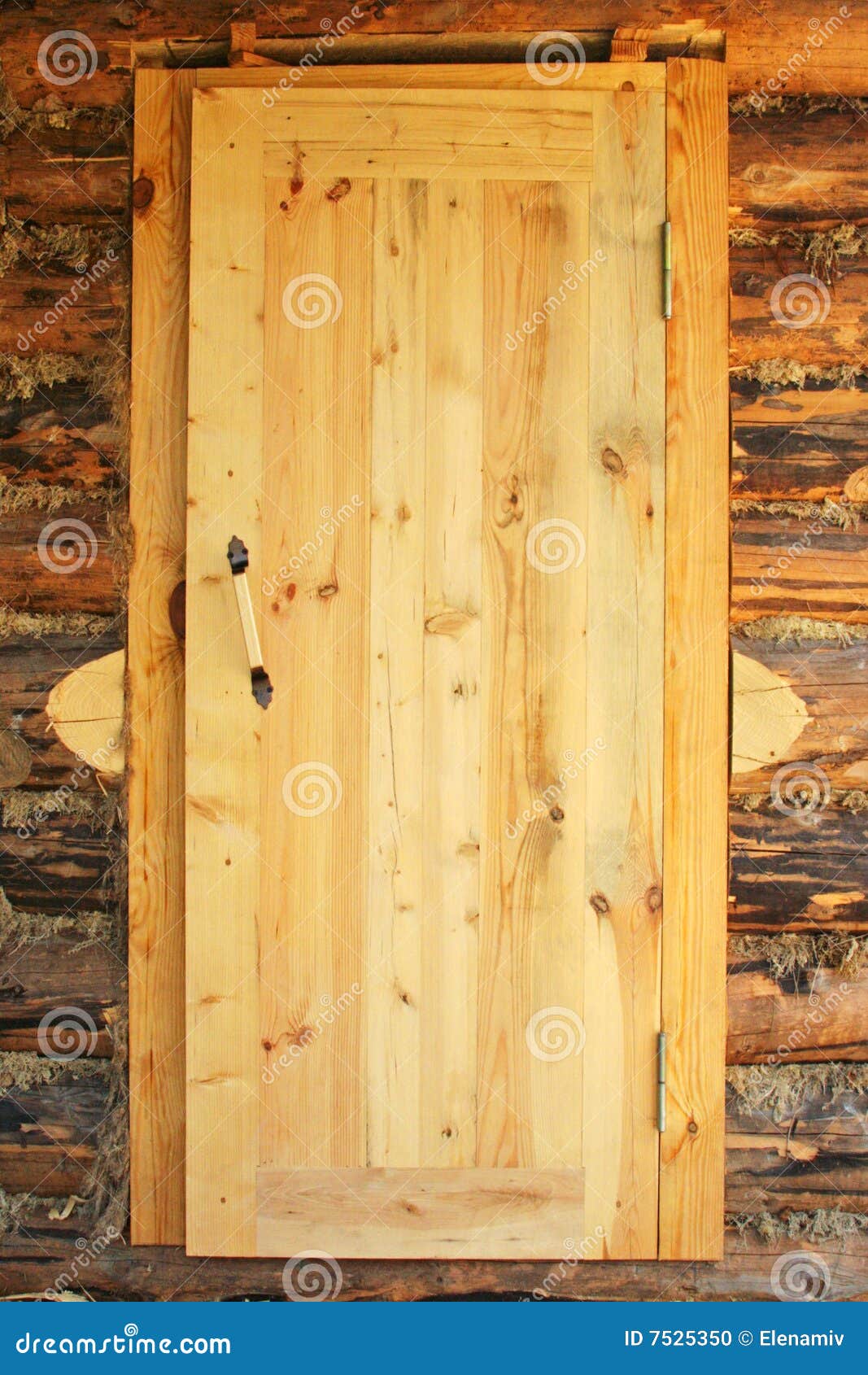 Rustic wooden door. stock photo. Image of natural, house - 7525350