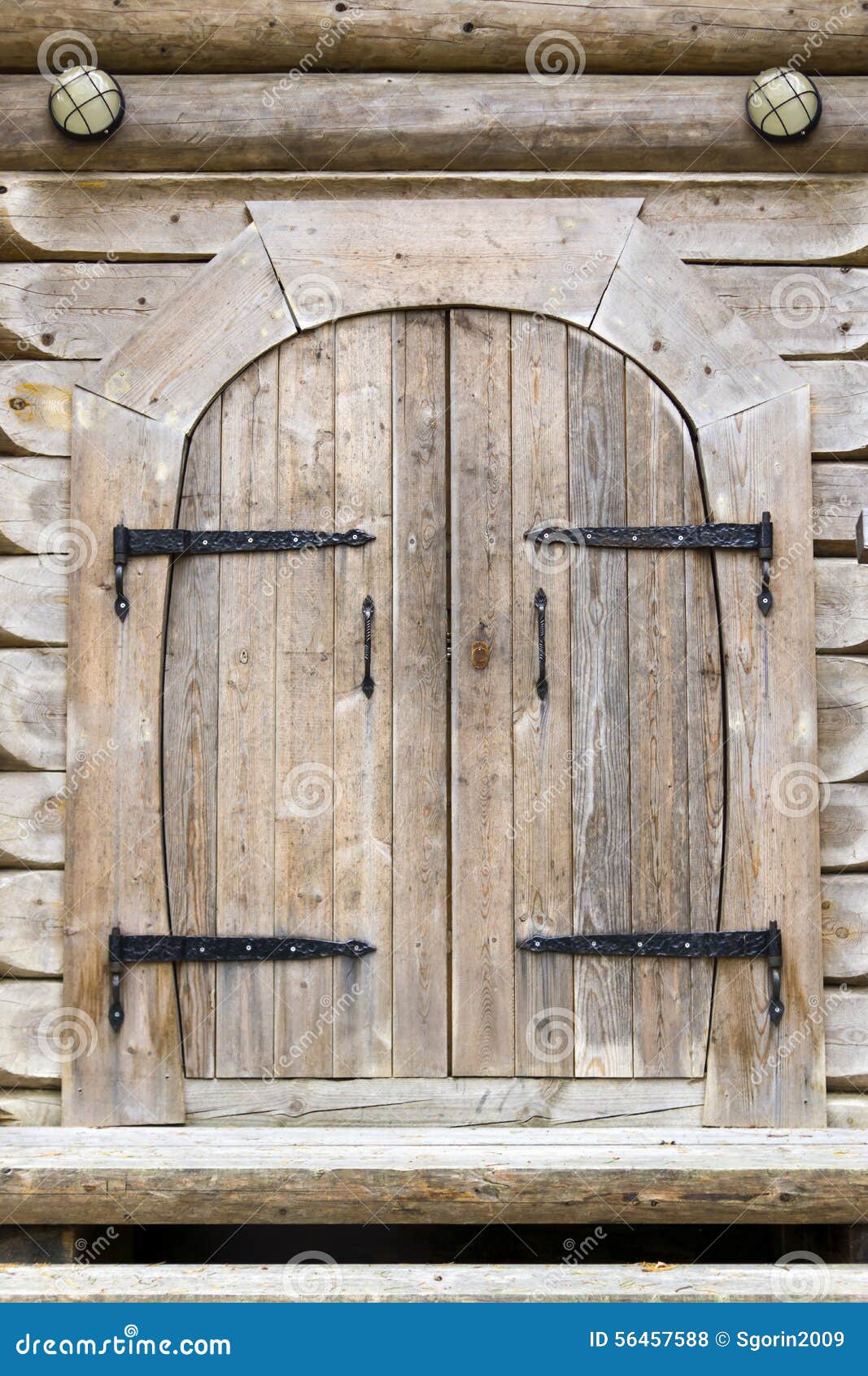 Rustic wooden door stock photo. Image of outdoors, ancient - 56457588