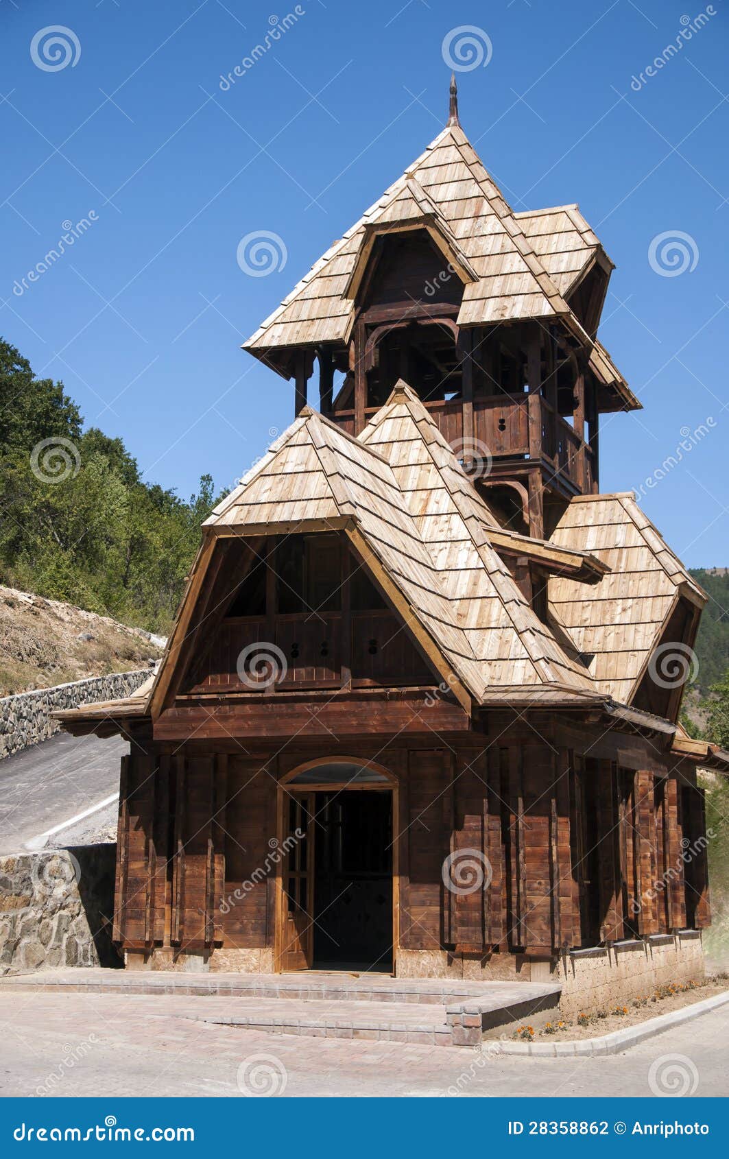 Rustic wooden house stock photo. Image of tradition, exterior - 28358862