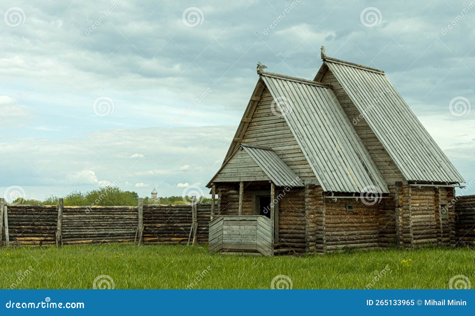 Rustic Wooden Huts Made of Logs Stock Image - Image of wall, brown ...