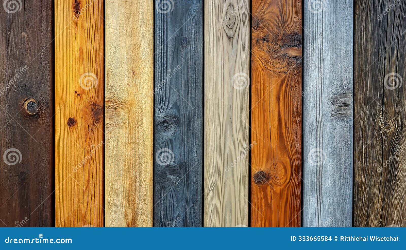 Rustic Wooden Planks with Varying Colors and Textures, Aligned ...