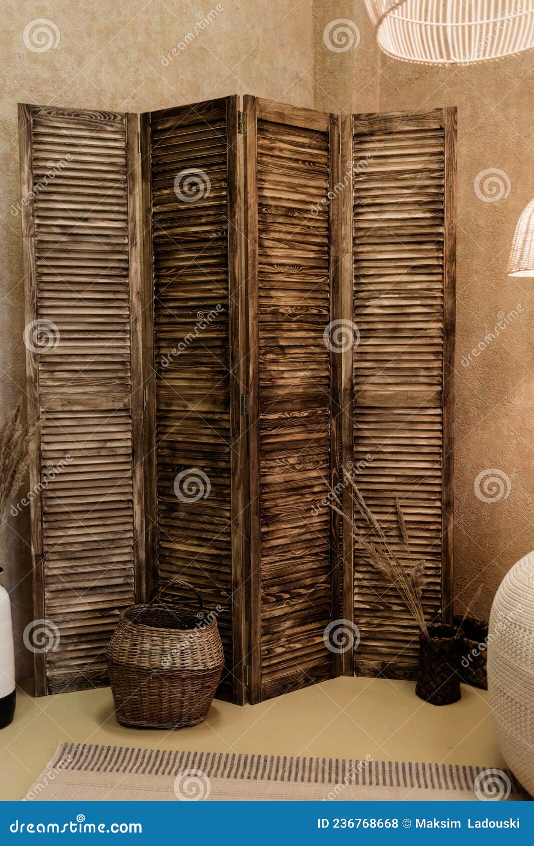 Rustic wooden screen stock photo. Image of minimalism - 236768668