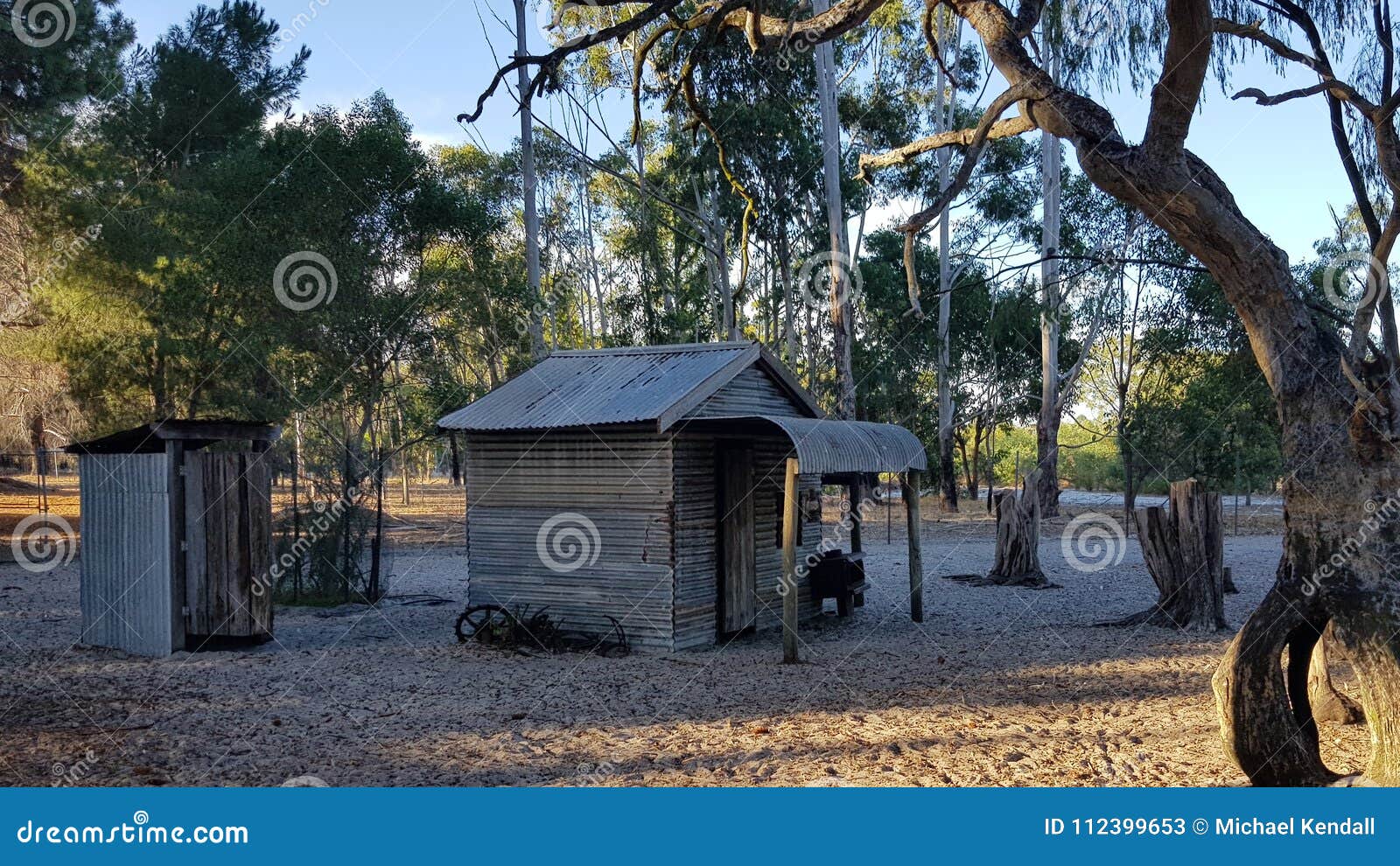 Rustic wooden shed stock image. Image of wooden, outback - 112399653