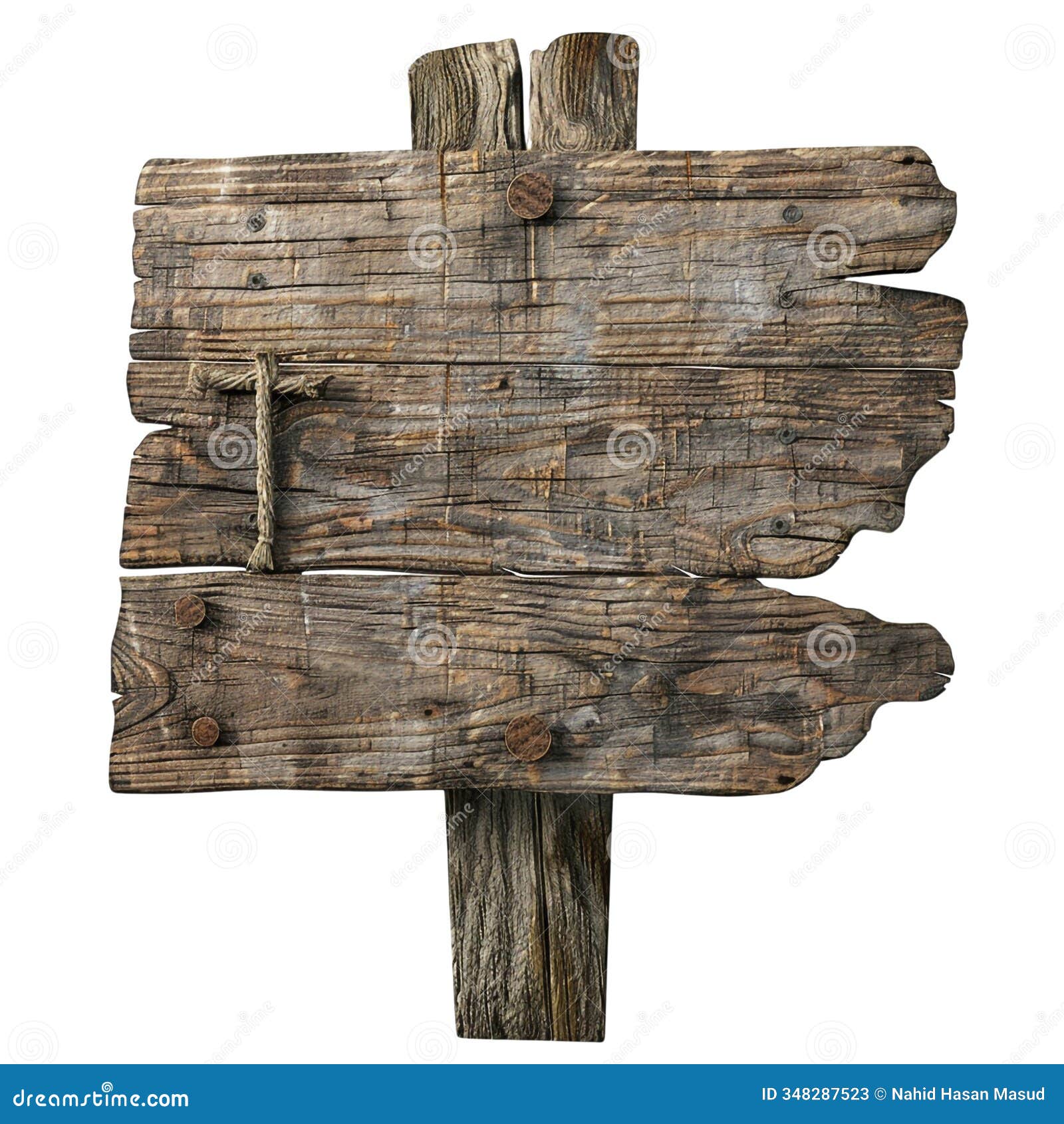 Rustic Wooden Sign with Weathered Texture Stock Illustration ...