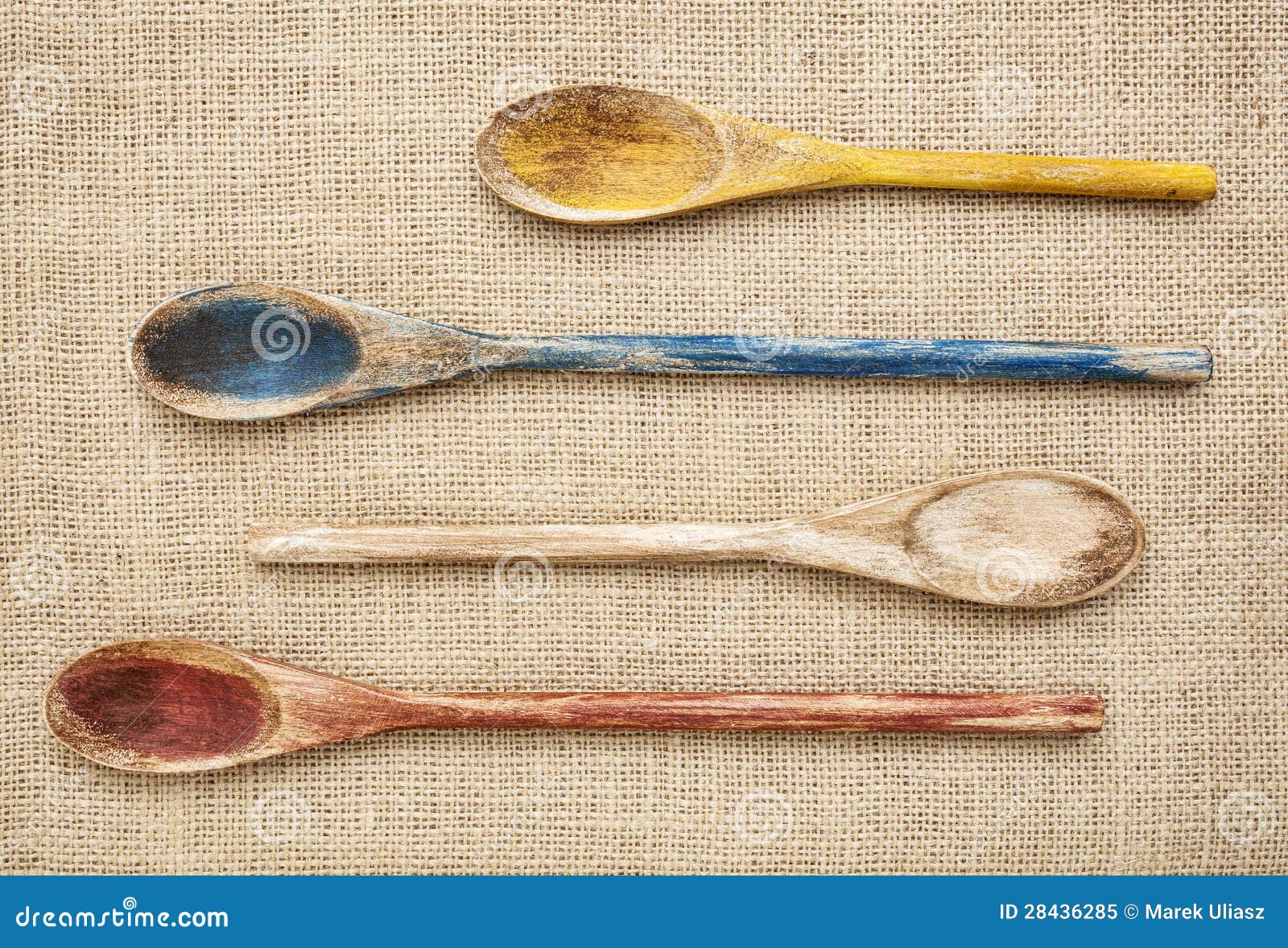 Rustic wooden spoons stock image. Image of spoon, wood - 28436285