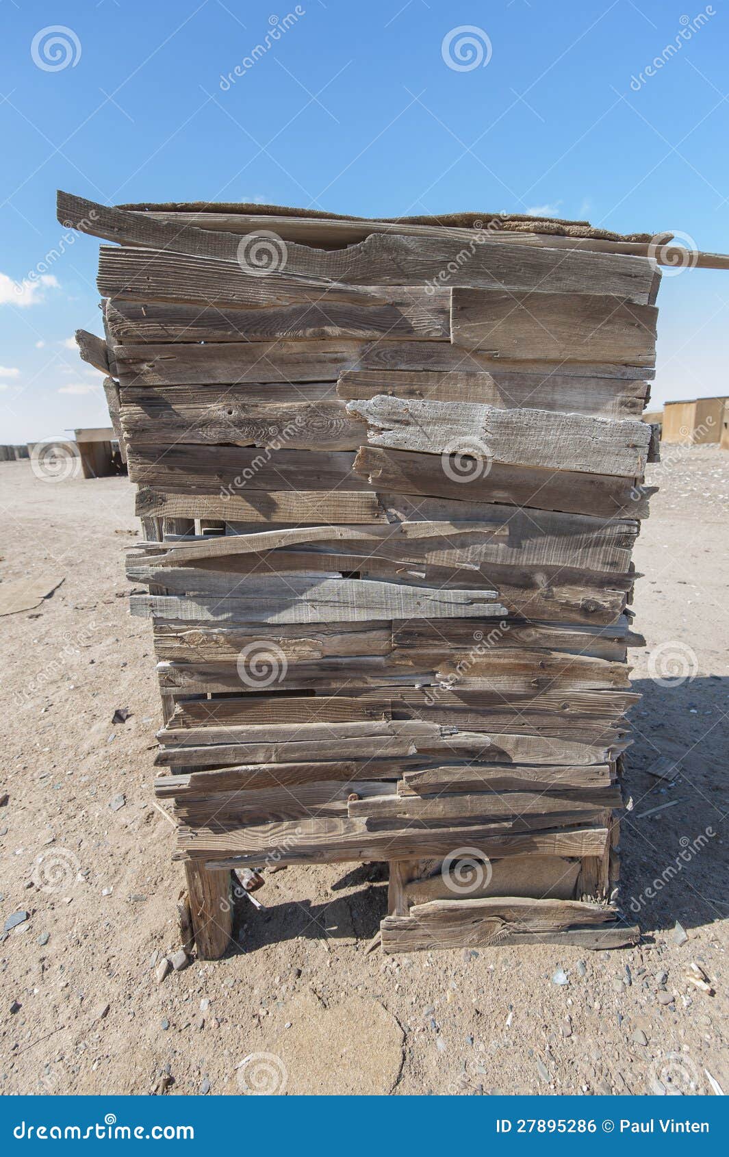 Rustic Wooden Structure in a Desert Town Stock Photo - Image of wooden ...