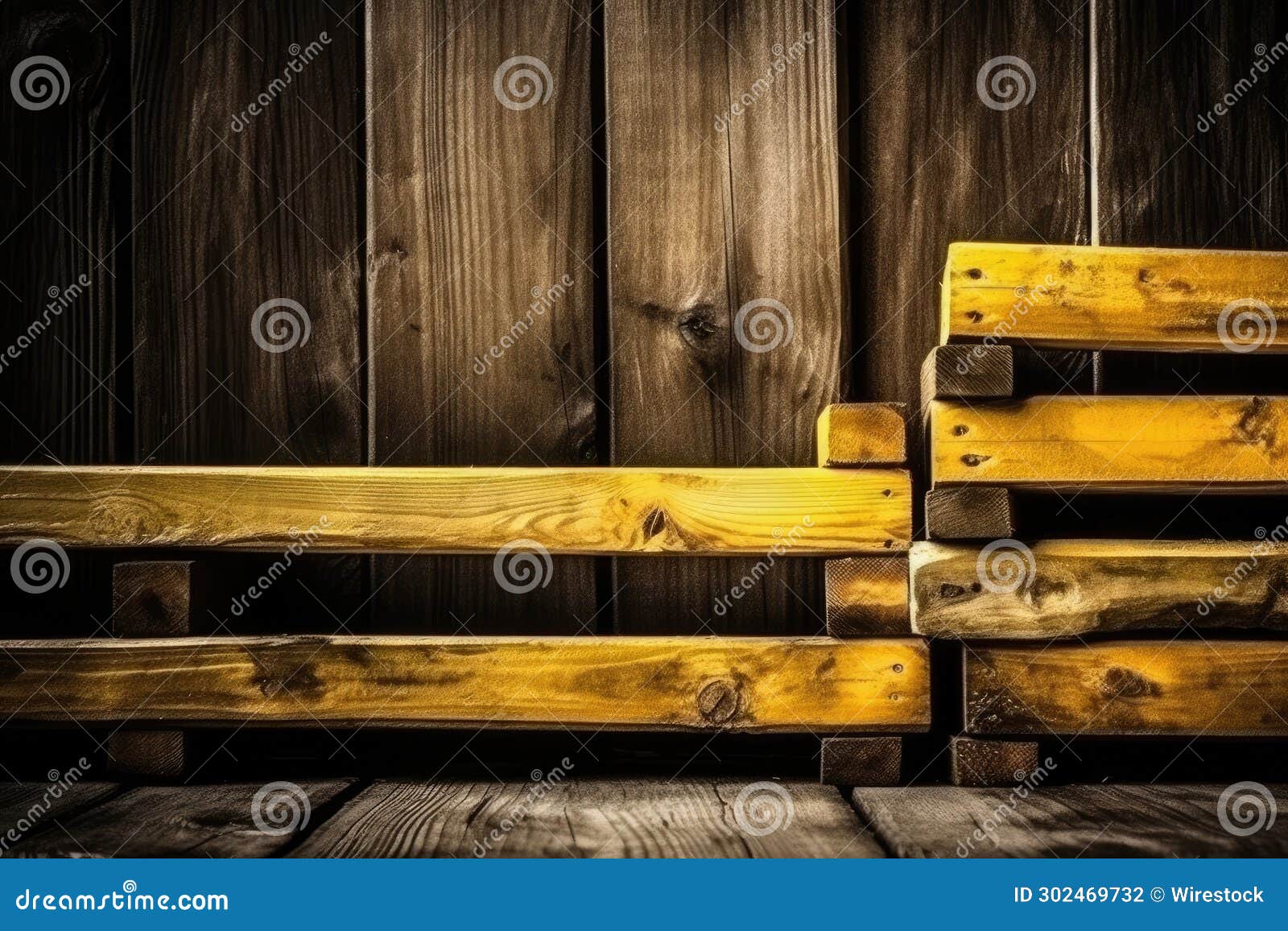 Rustic Wooden Texture Background, with a Light and Dark Pattern of Wood ...