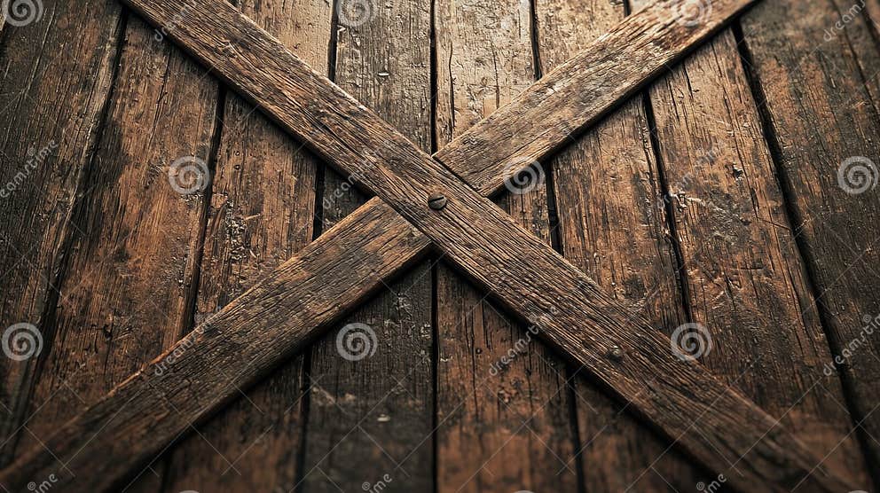 Rustic Wooden Texture with Cross Pattern Design Stock Illustration ...