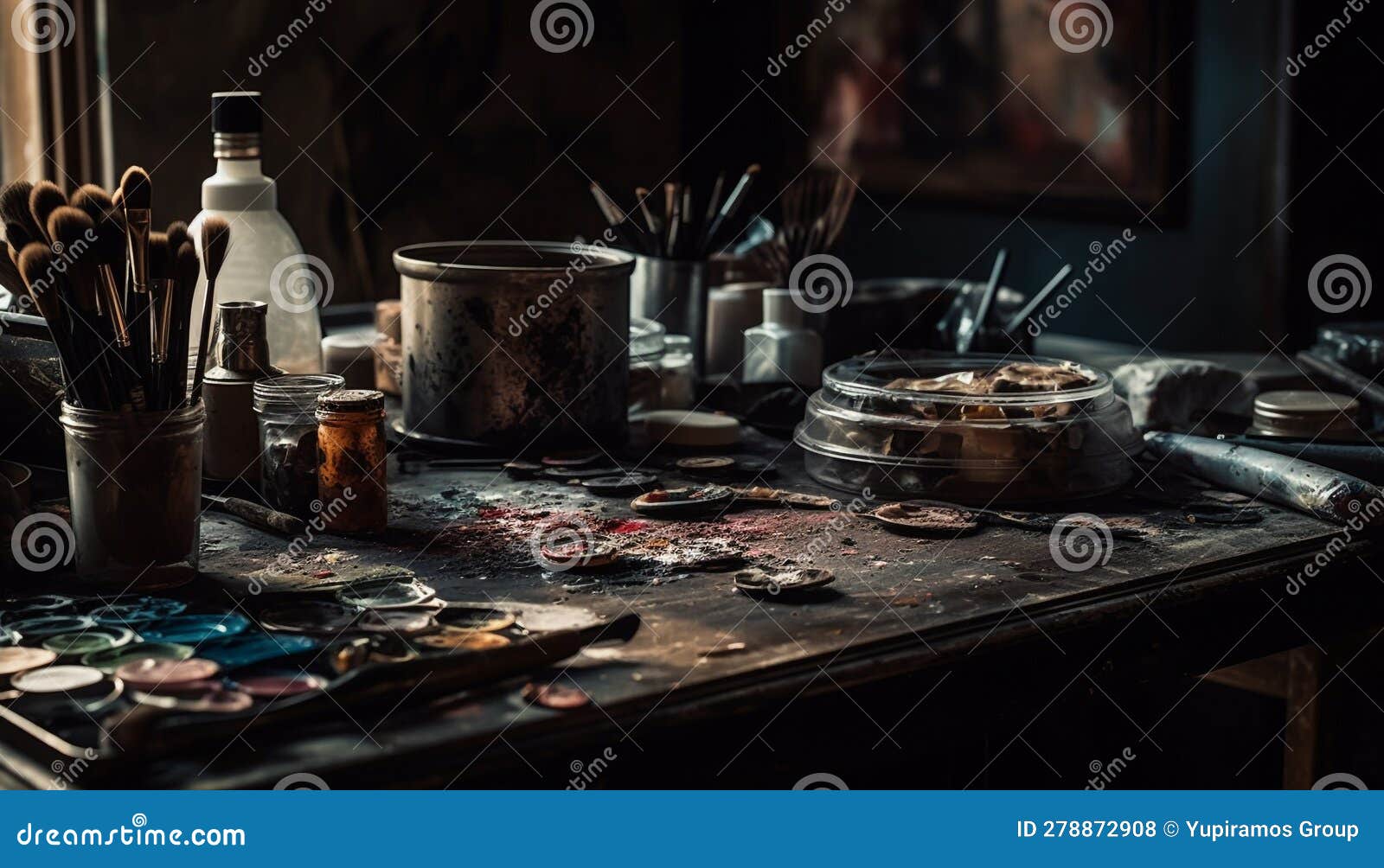 Rustic Workshop: a Messy Collection of Tools and Materials for Crafting ...