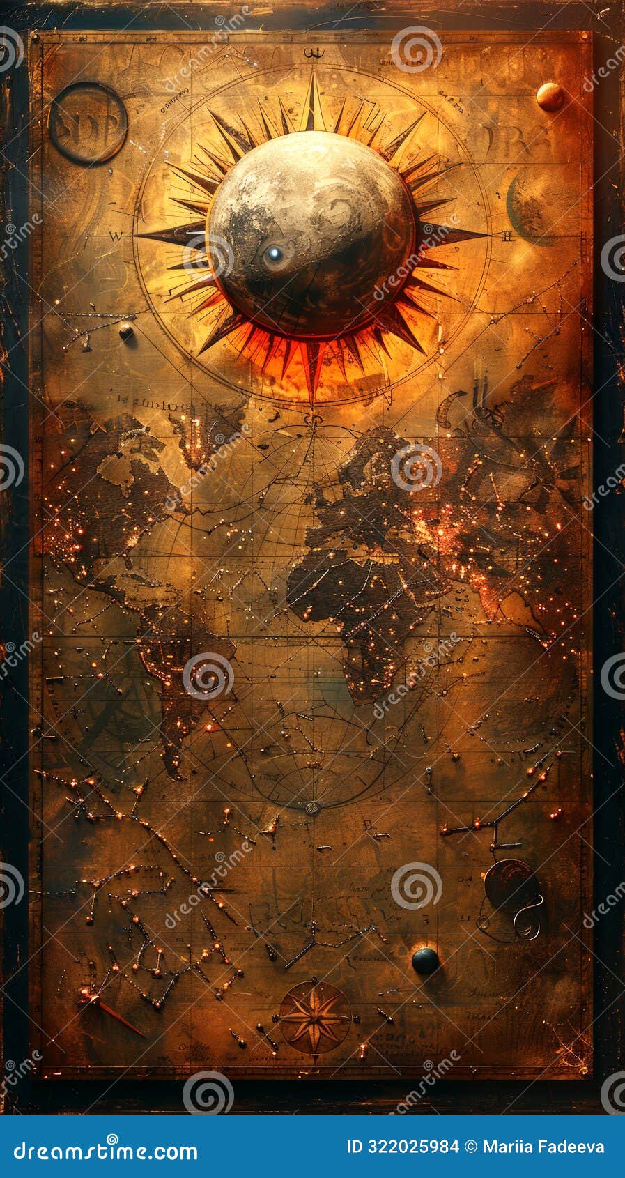 Rustic World Map Stock Photography | CartoonDealer.com #24165440