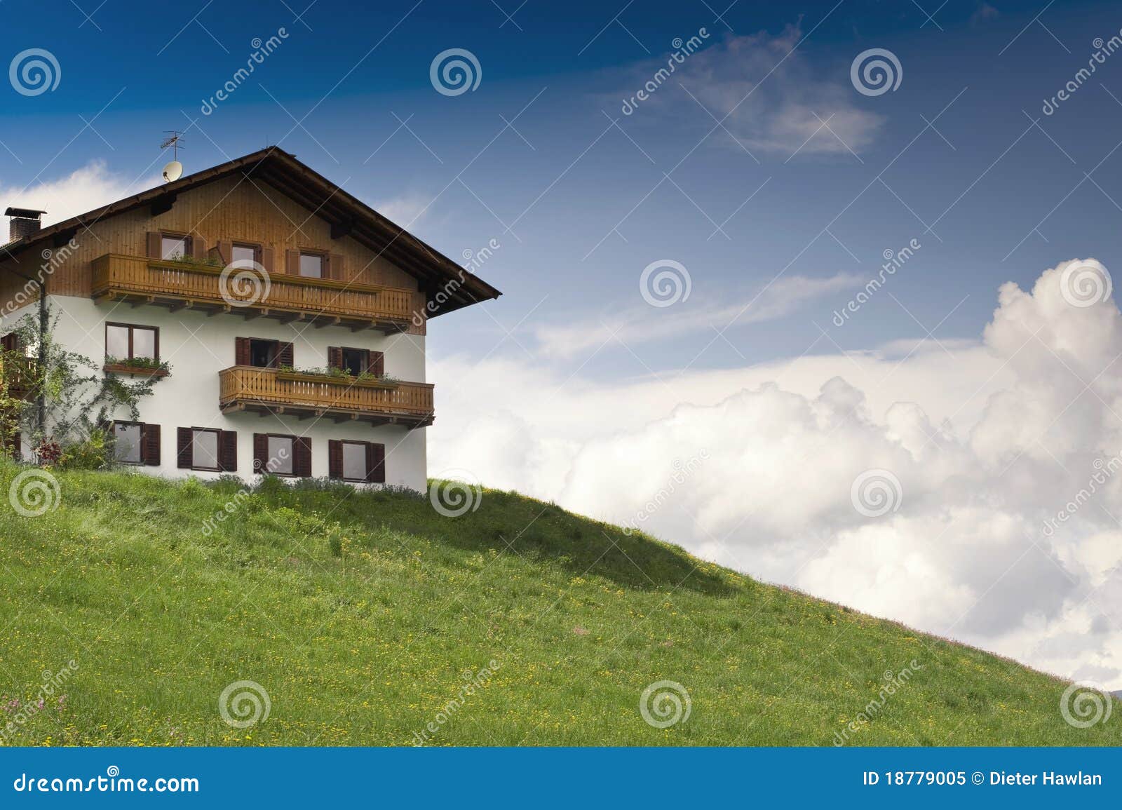 Rustical House in Tyrol stock image. Image of farm, alpine - 18779005