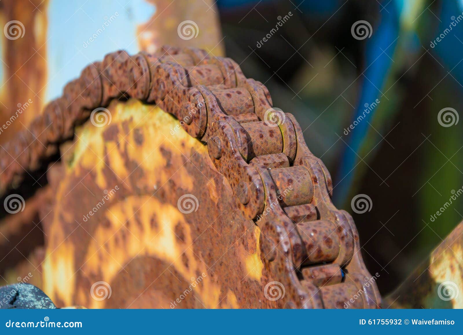 Rustical old machine chain stock photo. Image of rustical - 61755932