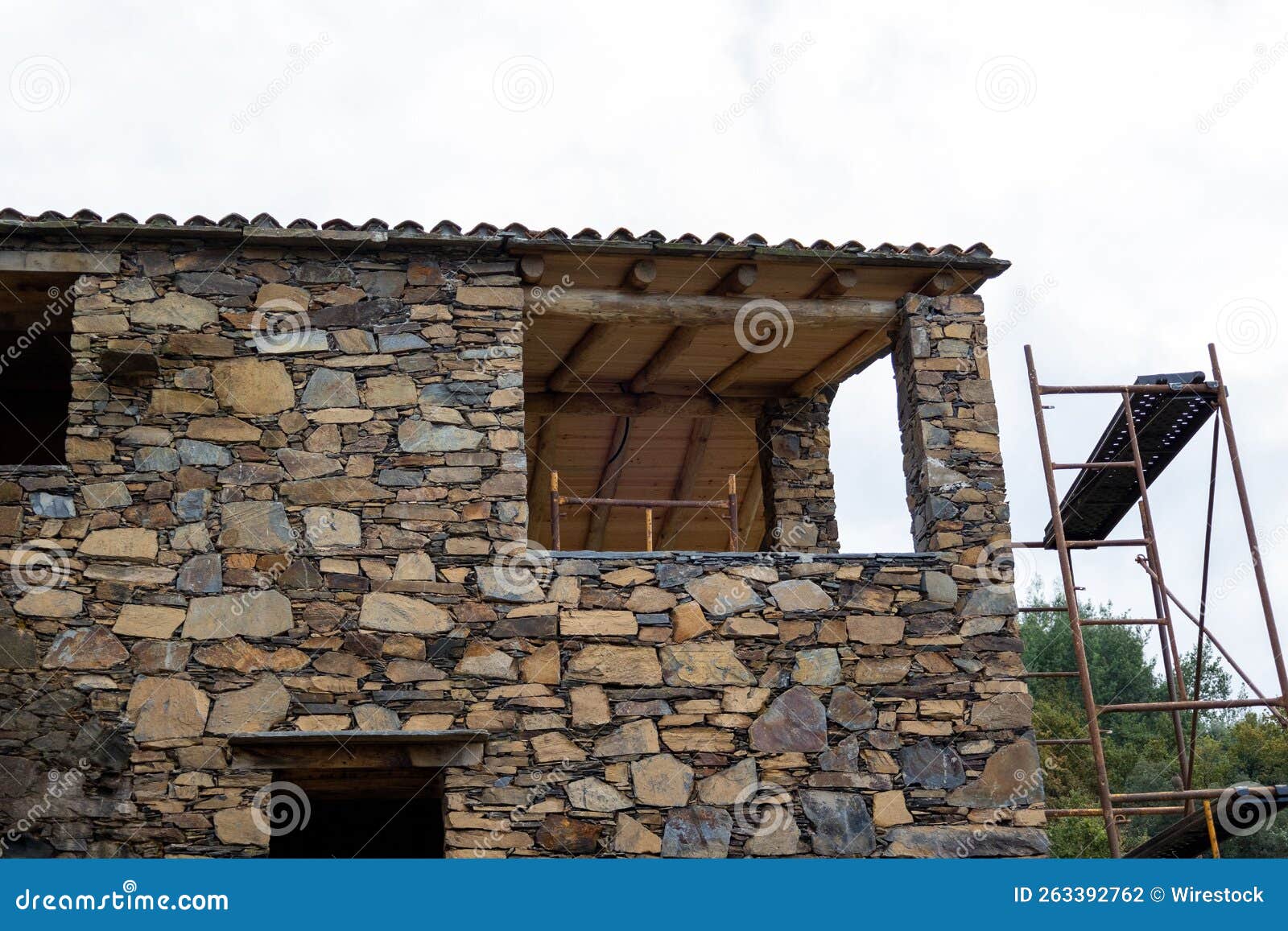 Rustico Under Reconstruction Stock Photo - Image of antique ...