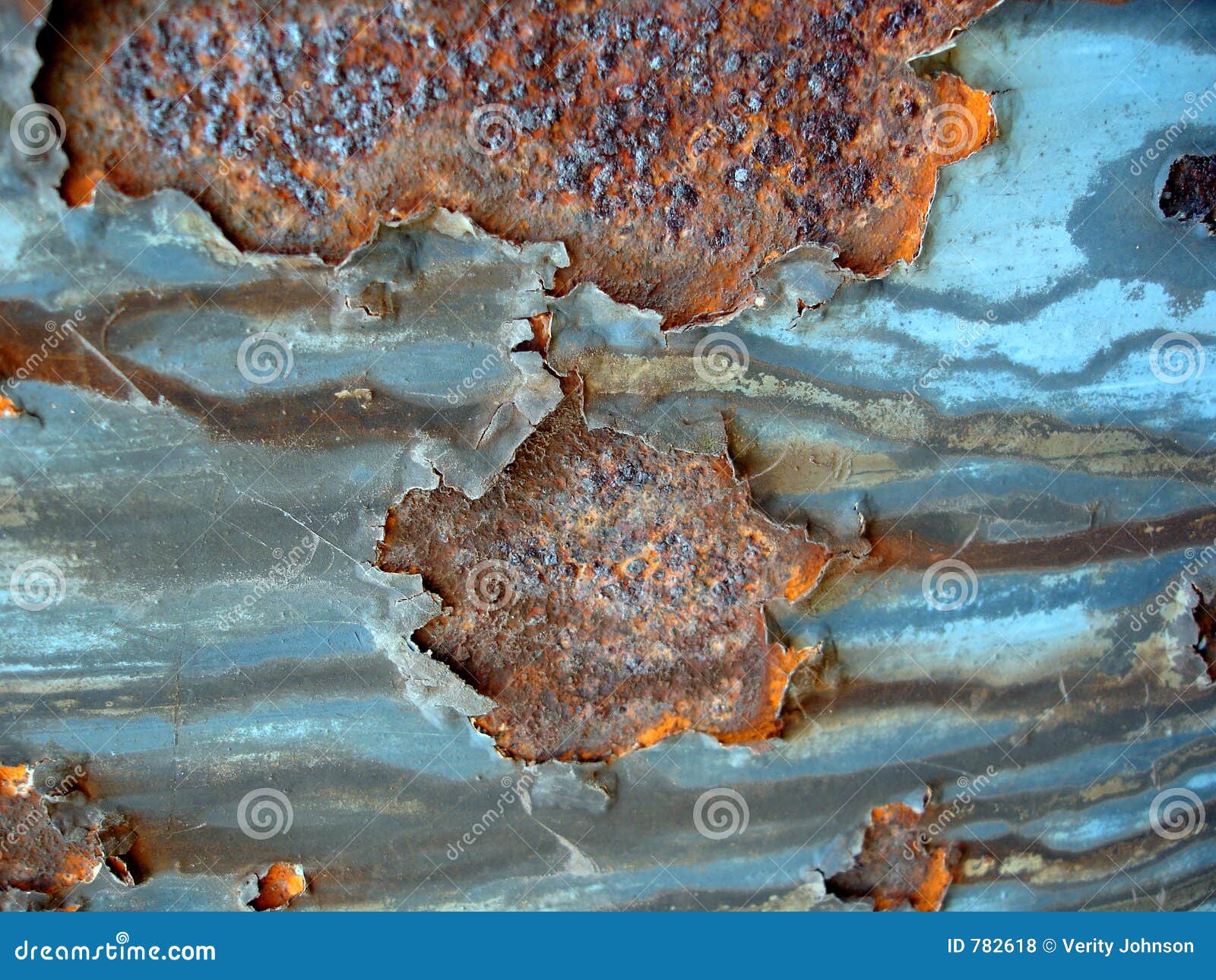 Rusting through stock photo. Image of bias, grunge, blue - 782618