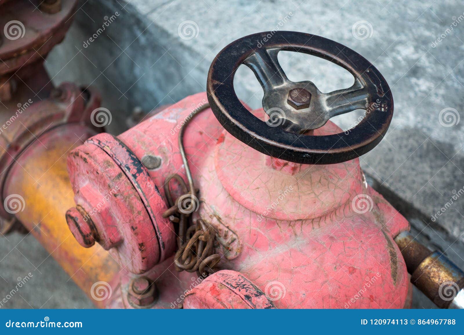 Rusty fire hydrant stock image. Image of bolt, object - 120974113