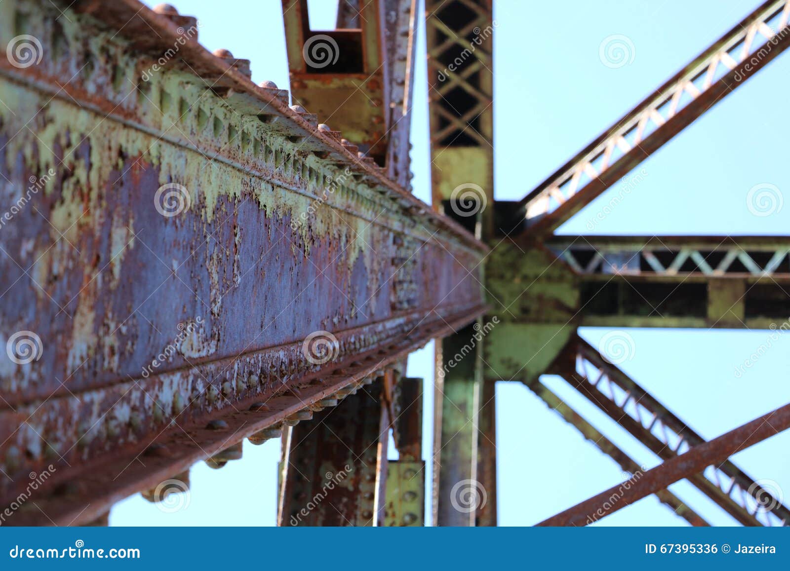 Rusting Bridge Structure stock photo. Image of structure - 67395336