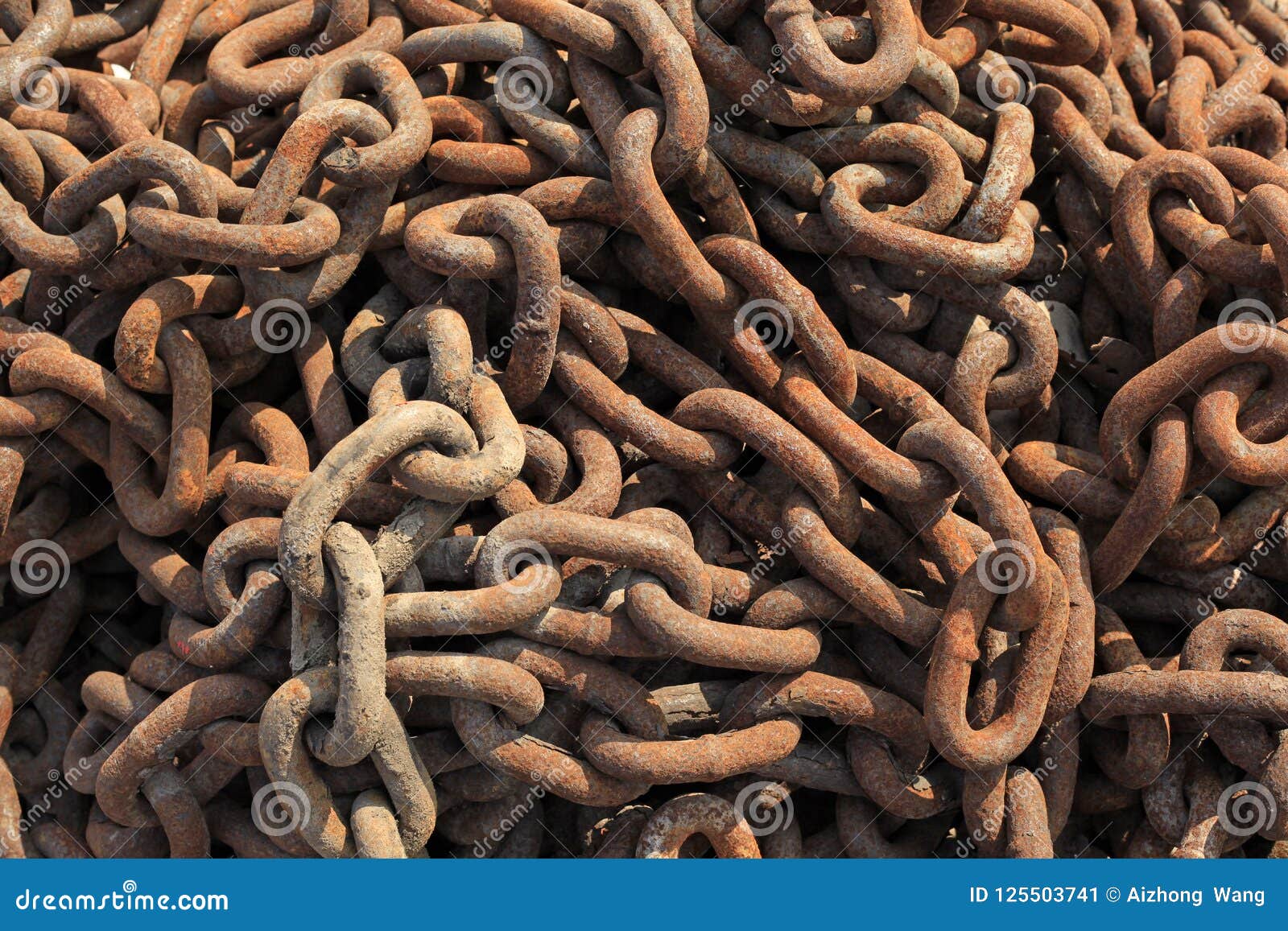 Rusting chain stock image. Image of link, connected - 125503741