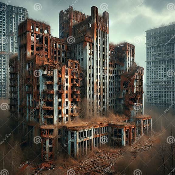 Rusting Cities Abandoned Cities Slowly Rust and Decay with Natur Stock ...