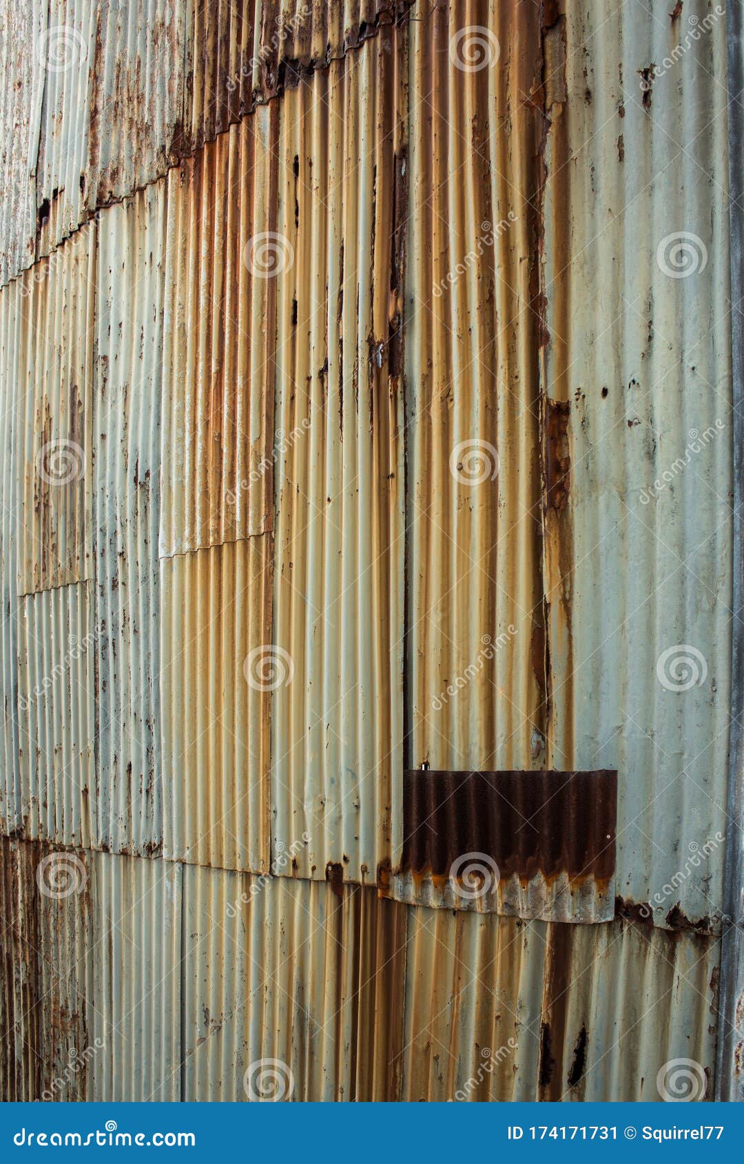Rusting Corrugated Iron Metal Wall Ideal As Background Wallpaper Stock ...