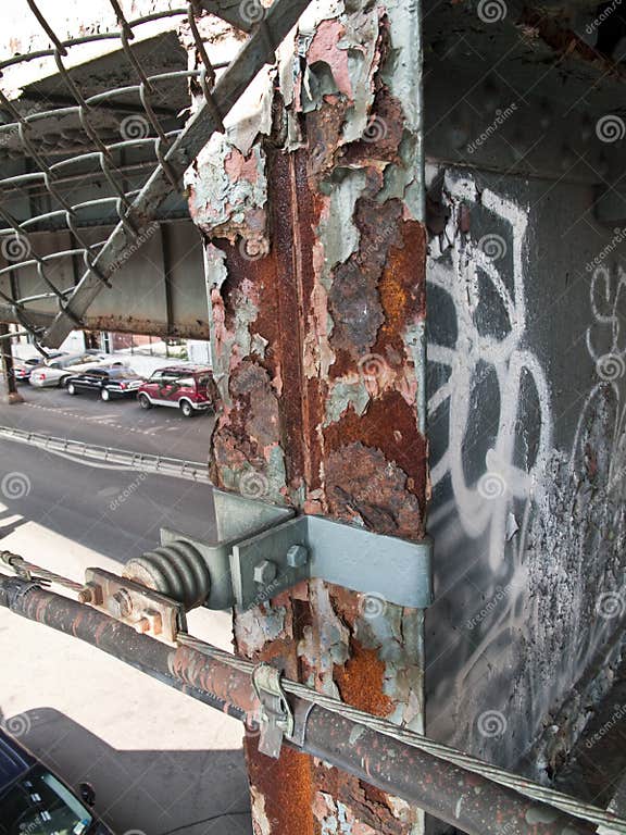 Rusting girder stock image. Image of city, grafitti, rust - 11102243