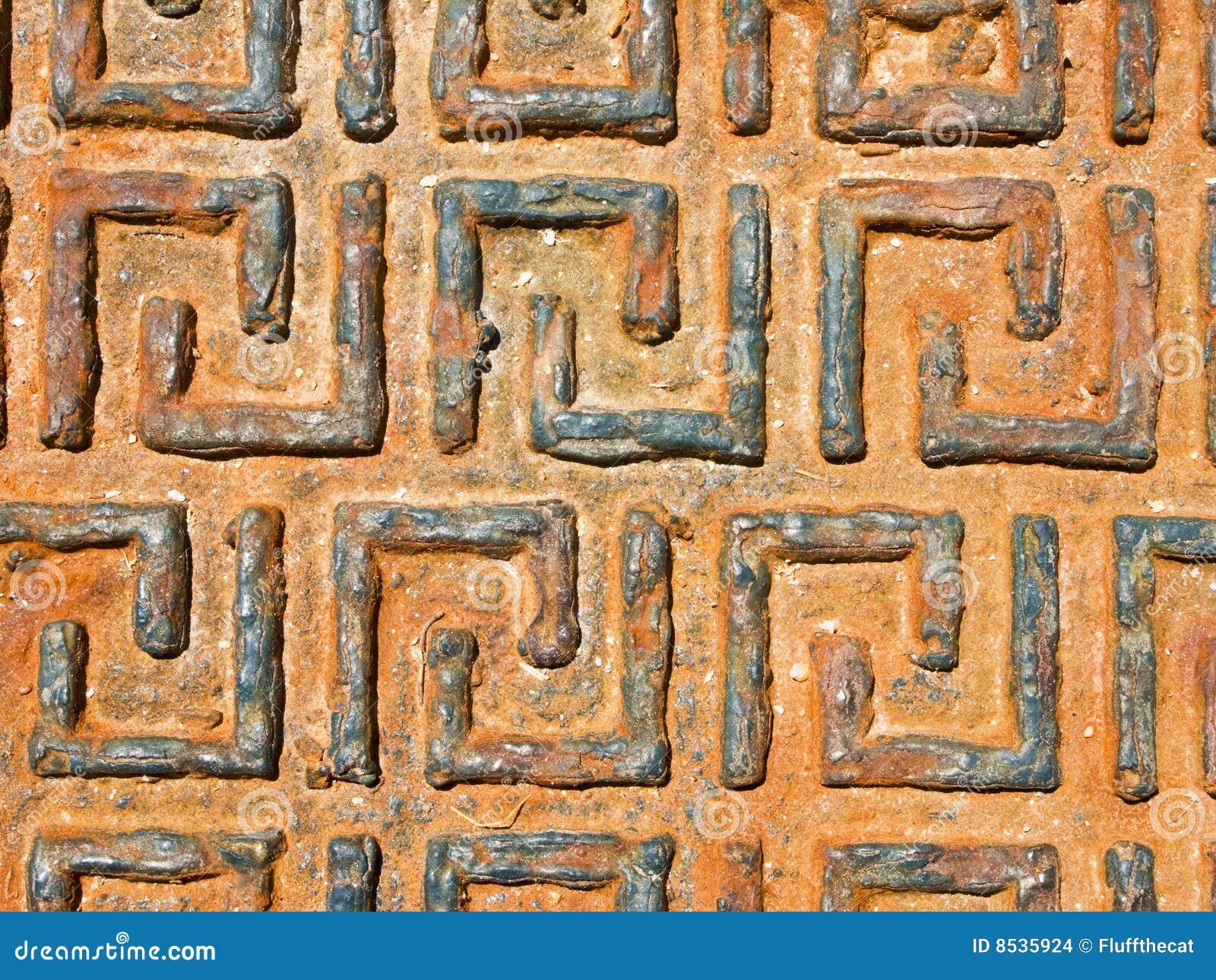 A Rusting Greek Drain Cover Stock Photo - Image of greek, road: 8535924