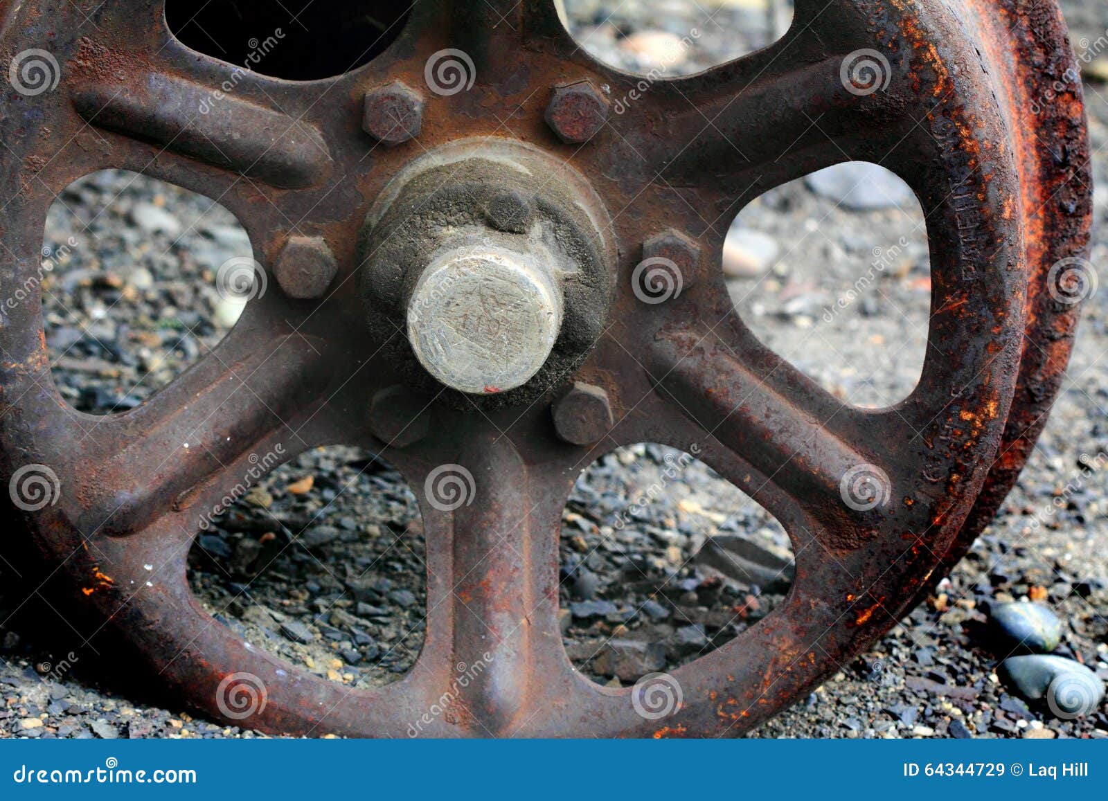 Rusting Iron Wheel stock image. Image of aggregate, chassis - 64344729