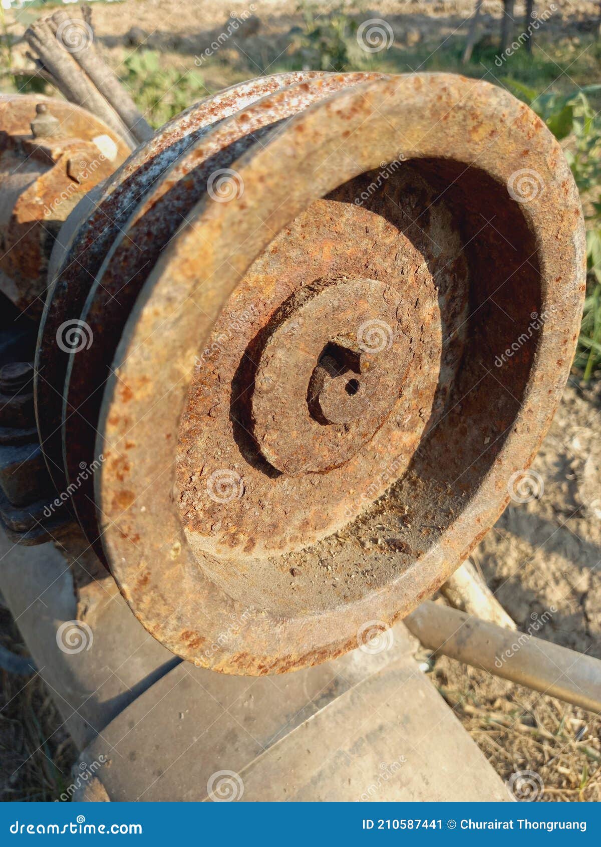Rusting machinery stock image. Image of time, machinery - 210587441