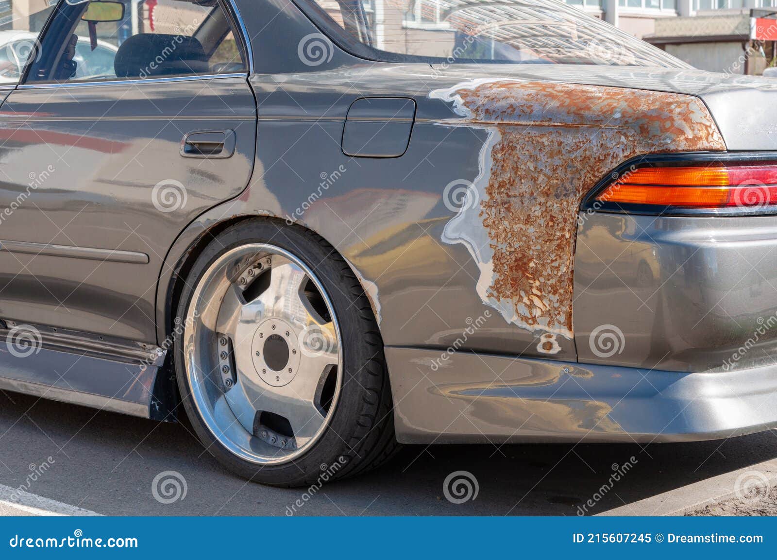 Rusting on Metal. Bodywork Service. Car Repair Service Stock Image ...
