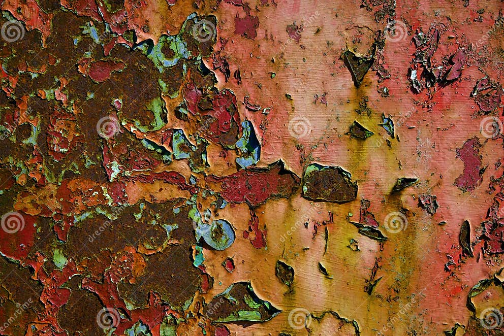Rusting Metal and Flaking Paint. Stock Photo - Image of iron, flaky ...