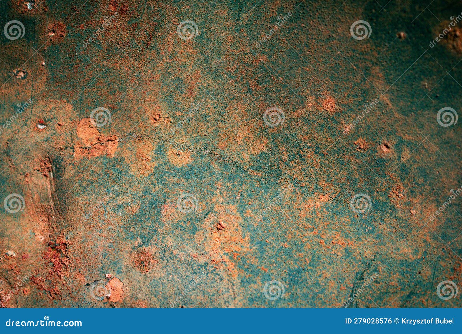 Rusting Old Metal Plate Painted with Green Paint Stock Photo - Image of ...