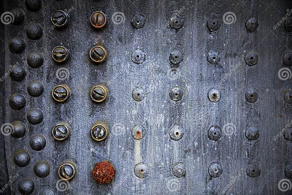 Rusting Rivet Pattern stock image. Image of dirty, iron - 51588445