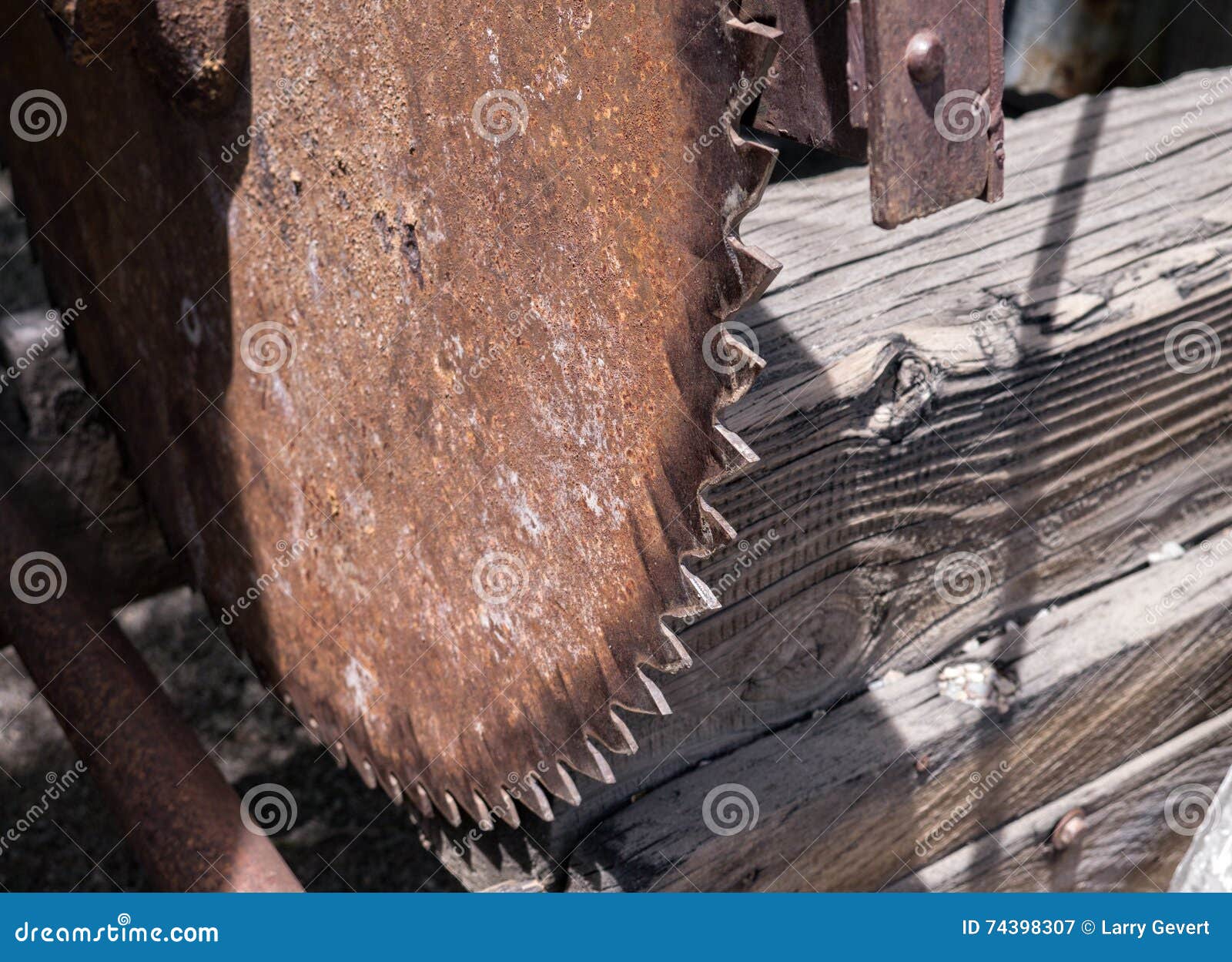 Rusting saw blade stock image. Image of cutting, metal - 74398307