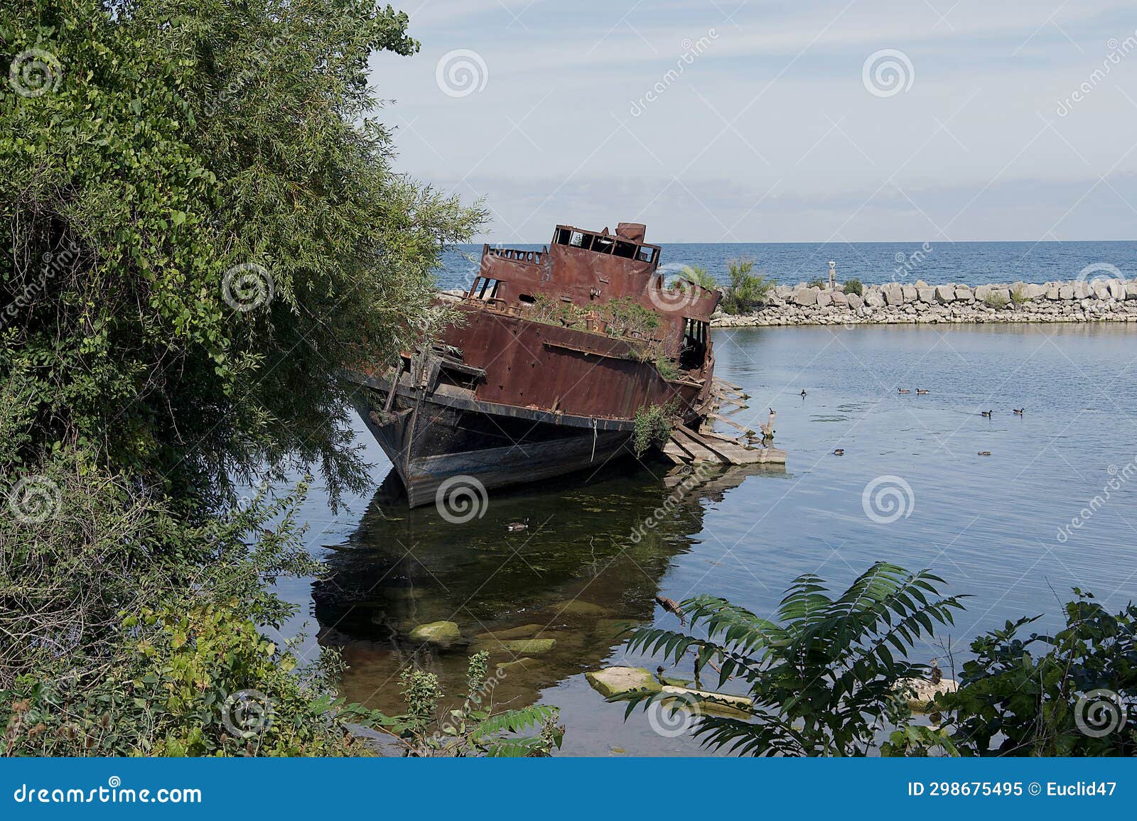 Rusting Ship at Great Lakes Stock Image - Image of rusting, transport ...