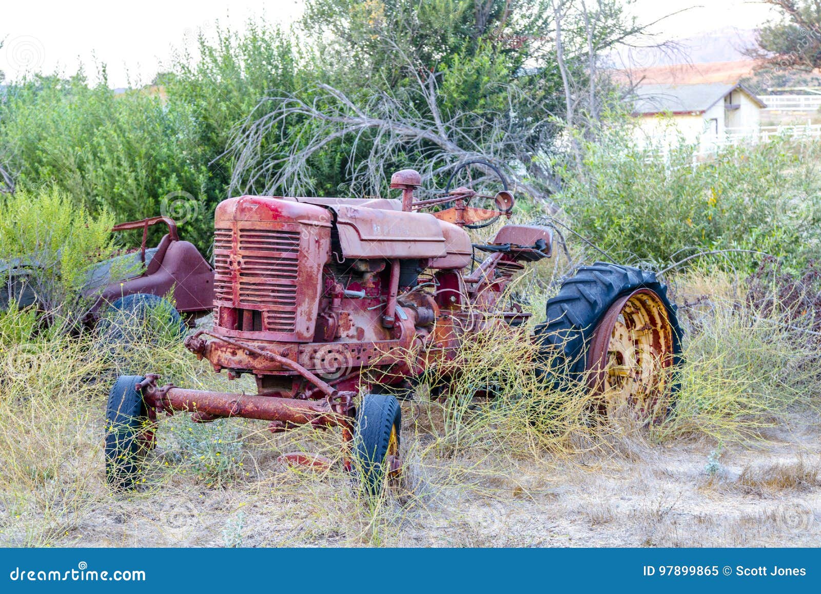Rusting Tractor stock image. Image of field, vehicle - 97899865
