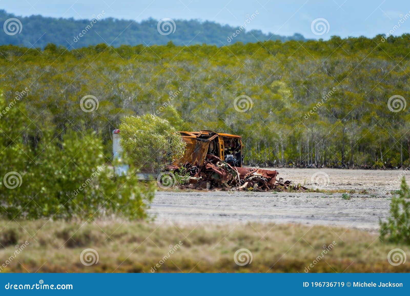 The Rusting Wreck of an Abandoned Car Stock Image - Image of dumped ...