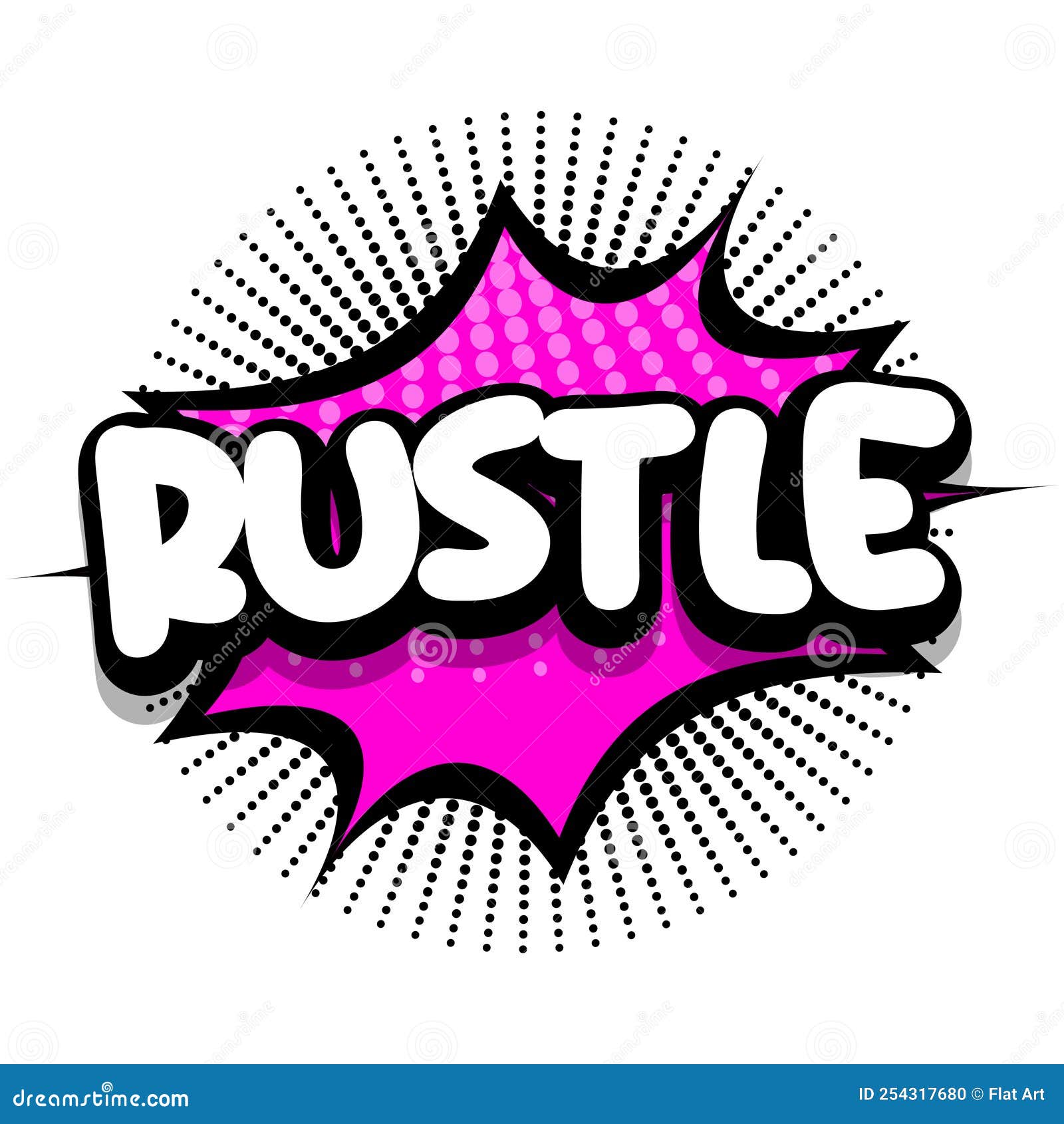 Rustle Comic Book Explosion Bubble Vector Illustration Stock Vector ...