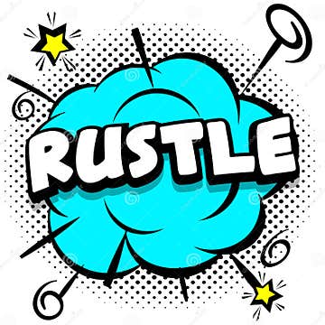 Rustle Comic Bright Template with Speech Bubbles on Colorful Frames ...