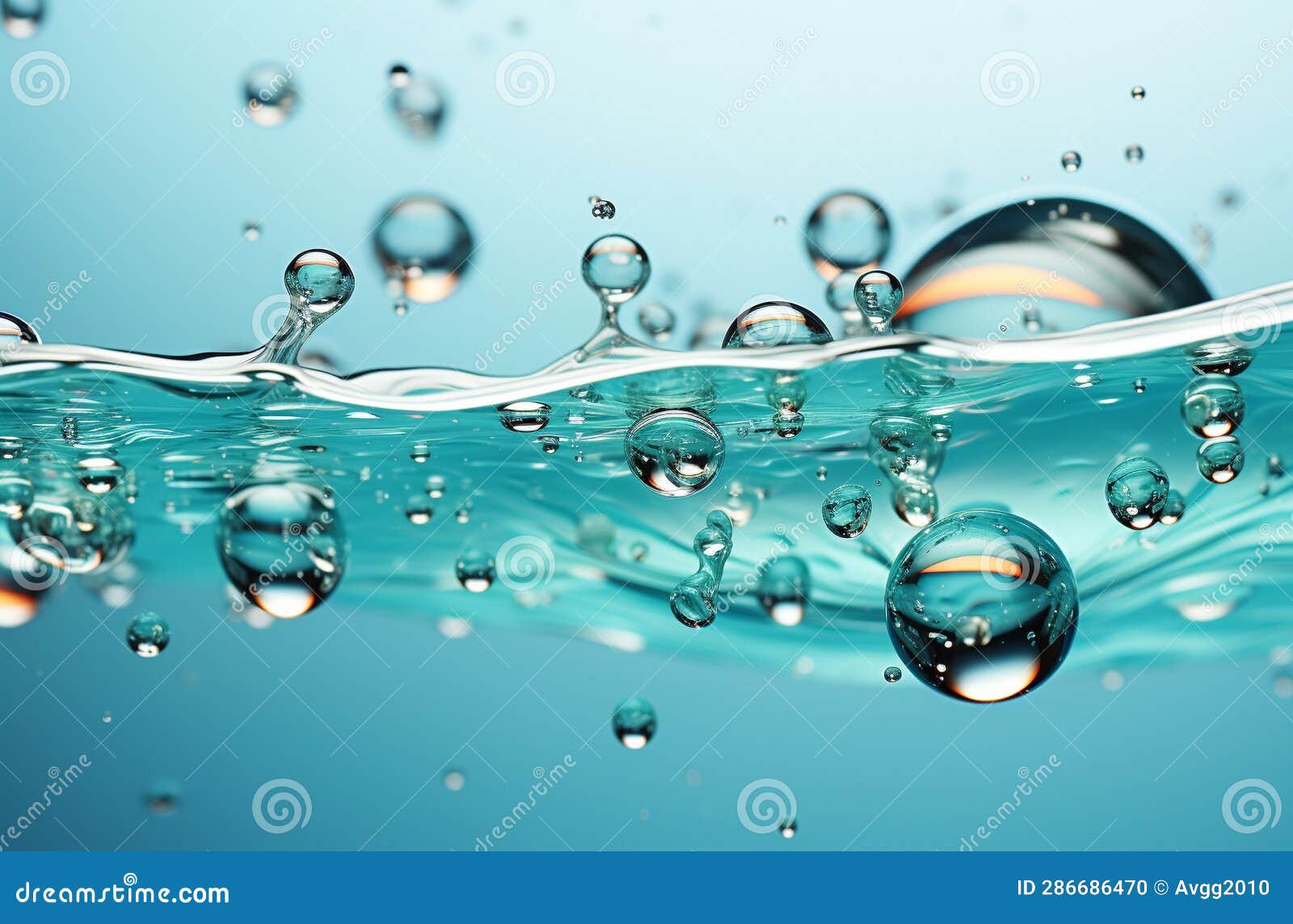 Rustle of Water: Streams Enveloping a White Background. Stock ...